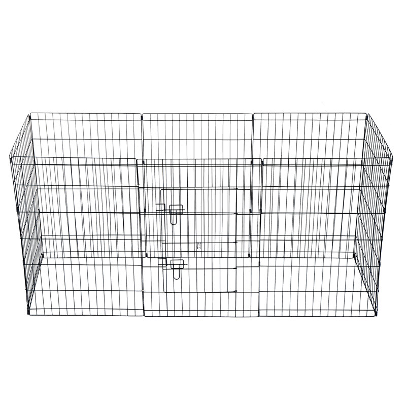 Archie & Oscar Chalk 61cm 8 Panel Indoor/Outdoor Metal Pet Pen ...