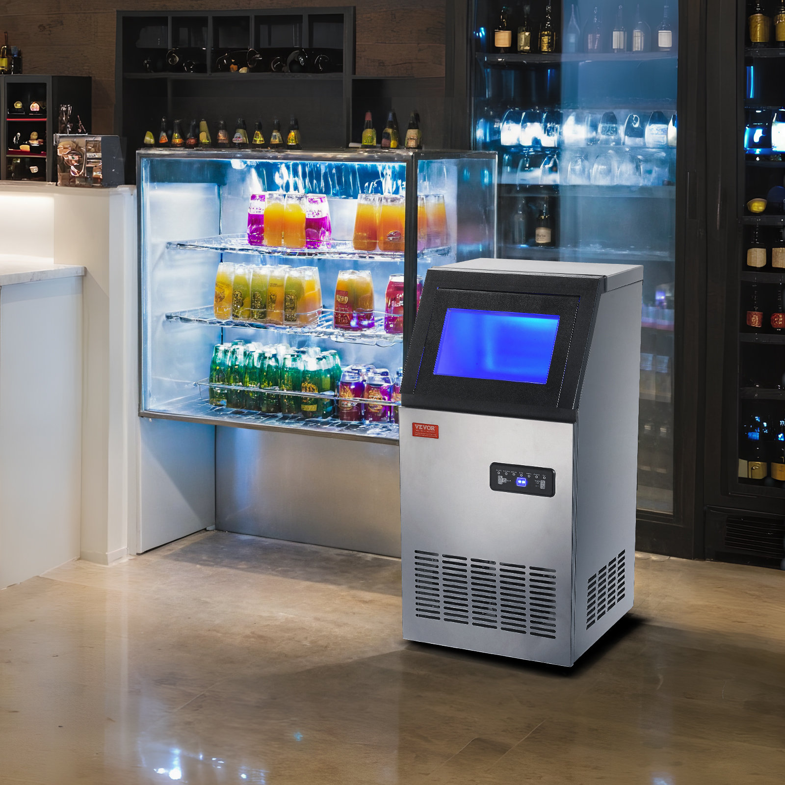 VEVOR Commercial Ice Maker, 80lbs/24H， 27.5lbs Ice Capacity - Wayfair ...