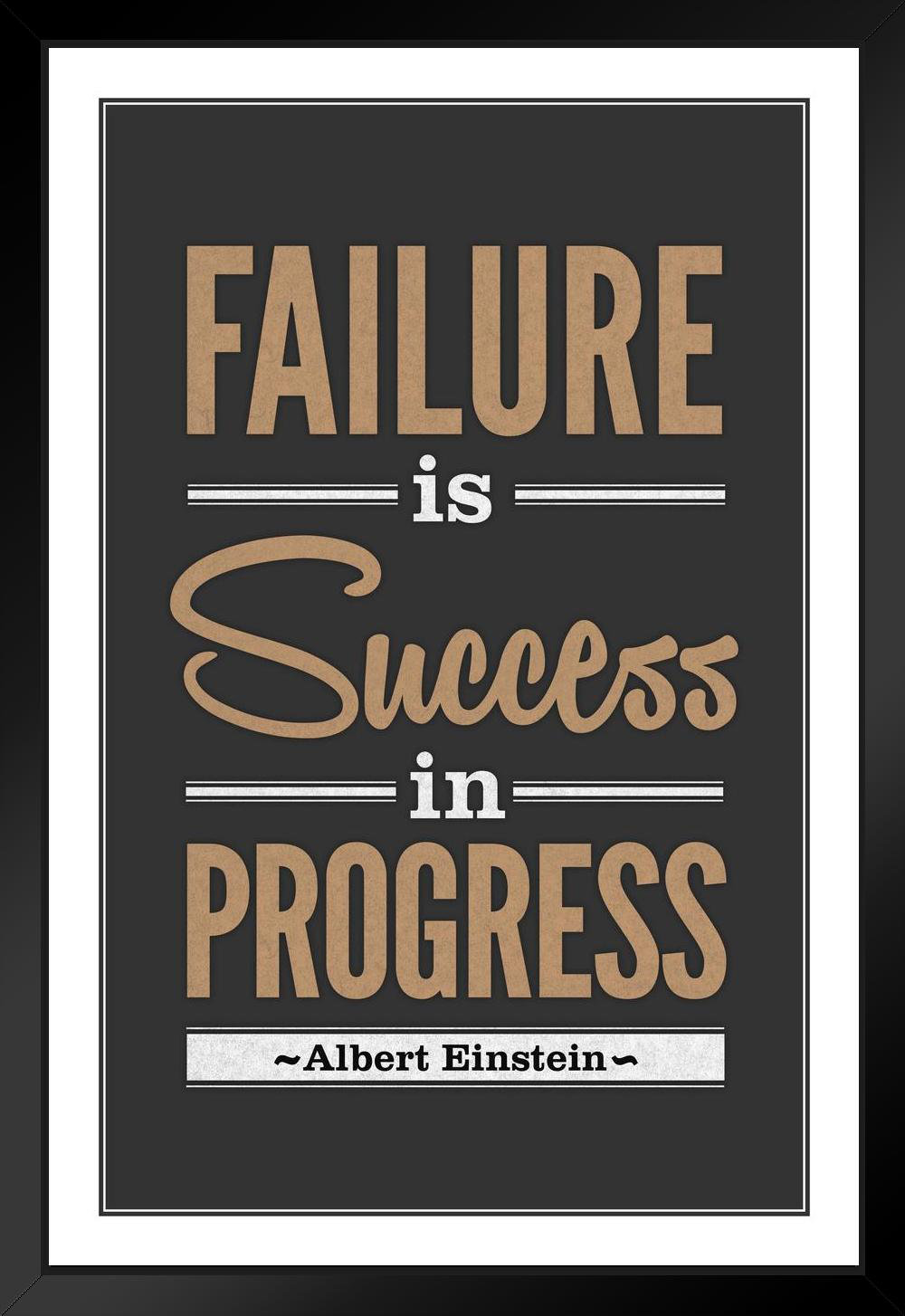 Trinx " Albert Einstein Failure Is Success In Progress Motivational ...