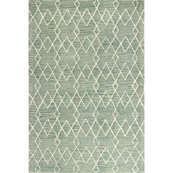 Darya Home Wool Sage/White Rug | Wayfair