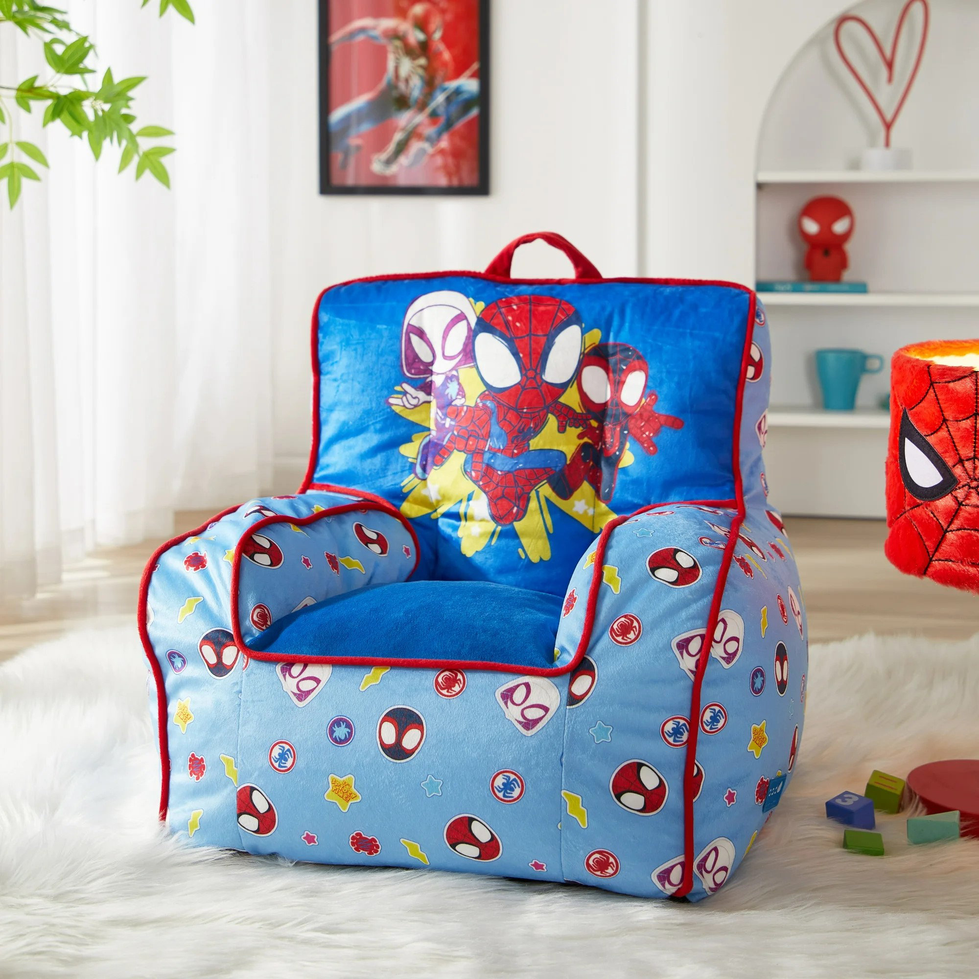 Ebern Designs Marvel Spidey & Friends Square Beanbag Chair - Wayfair Canada