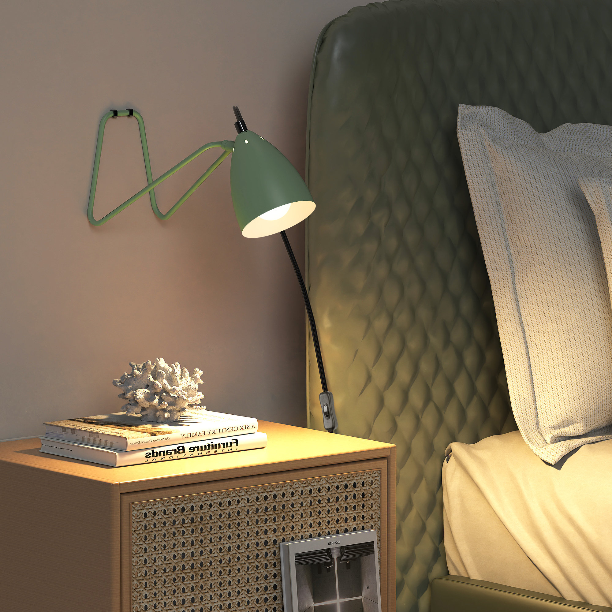 Wrought Studio™ Modern Metal Table Lamp Set Of 2, Reading Bedside Lamps ...