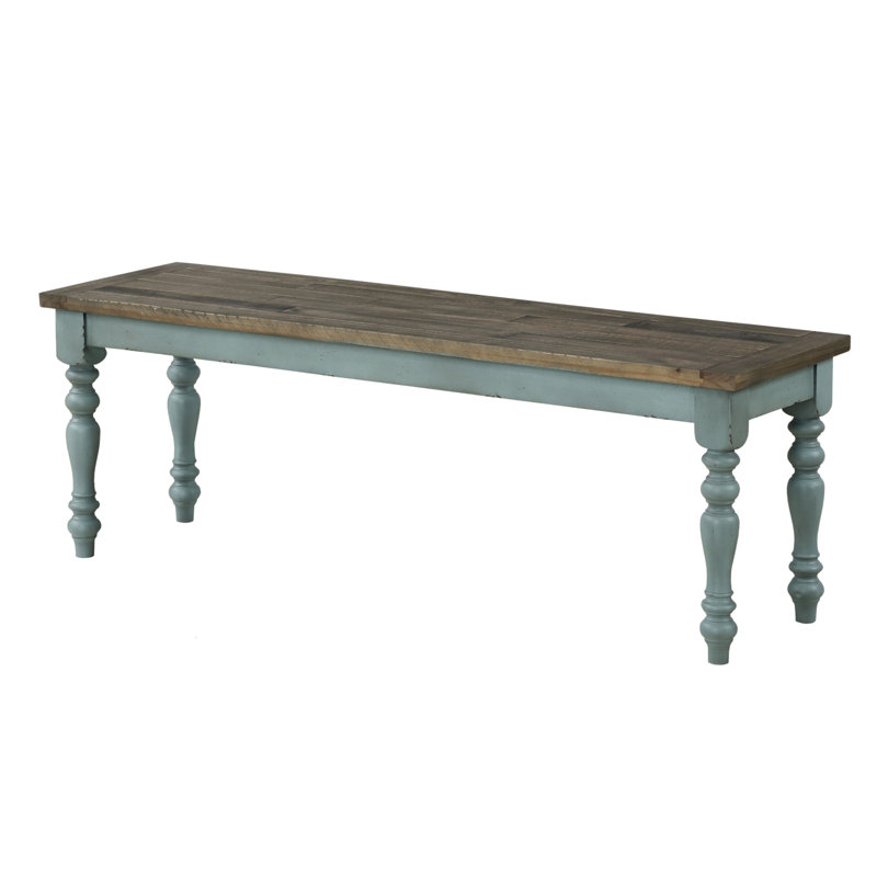 Rosalind Wheeler Charming Solid Wood Dining Bench With Distinctive ...