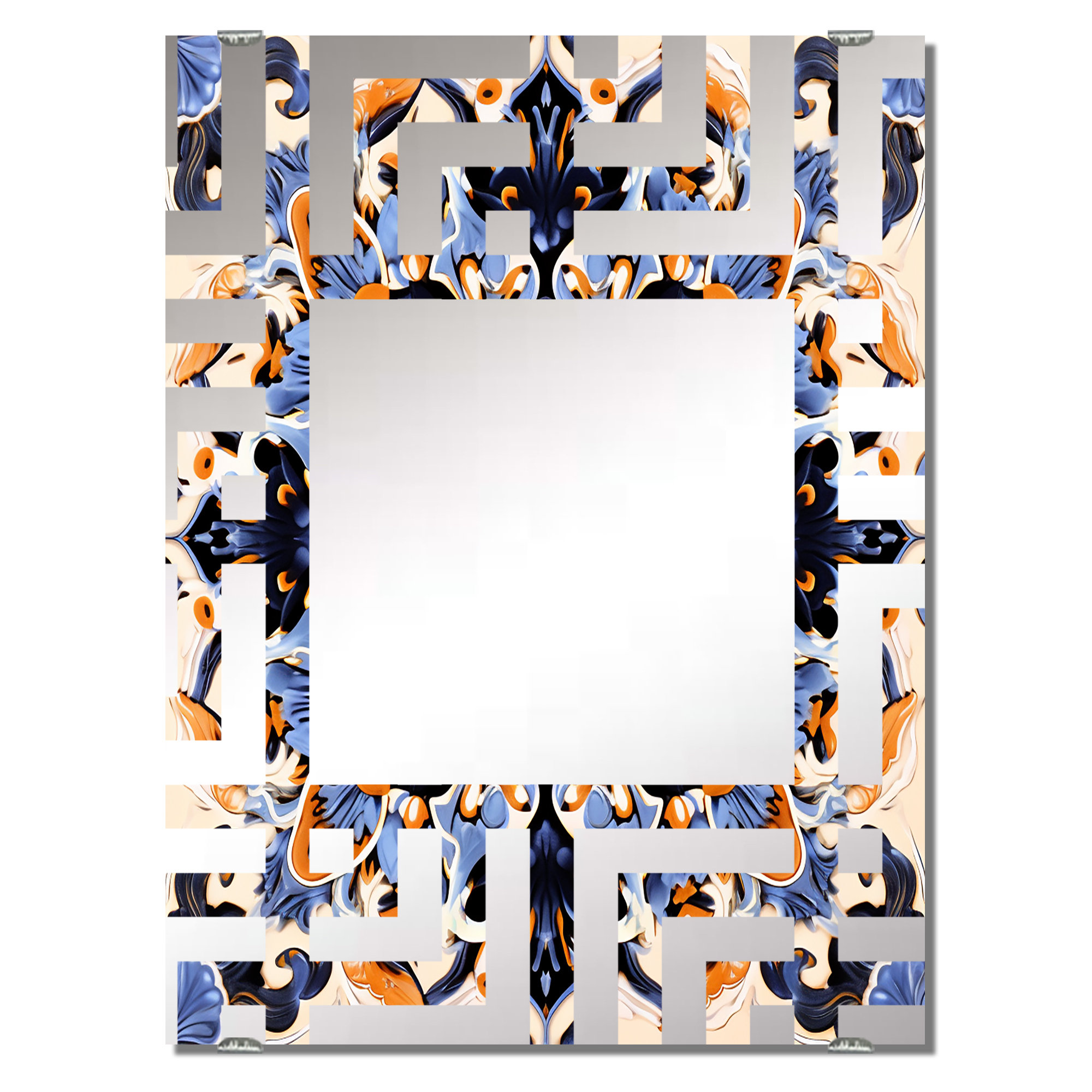 Wrought Studio Liburd - Abstract Tile Wall Mirror | Wayfair