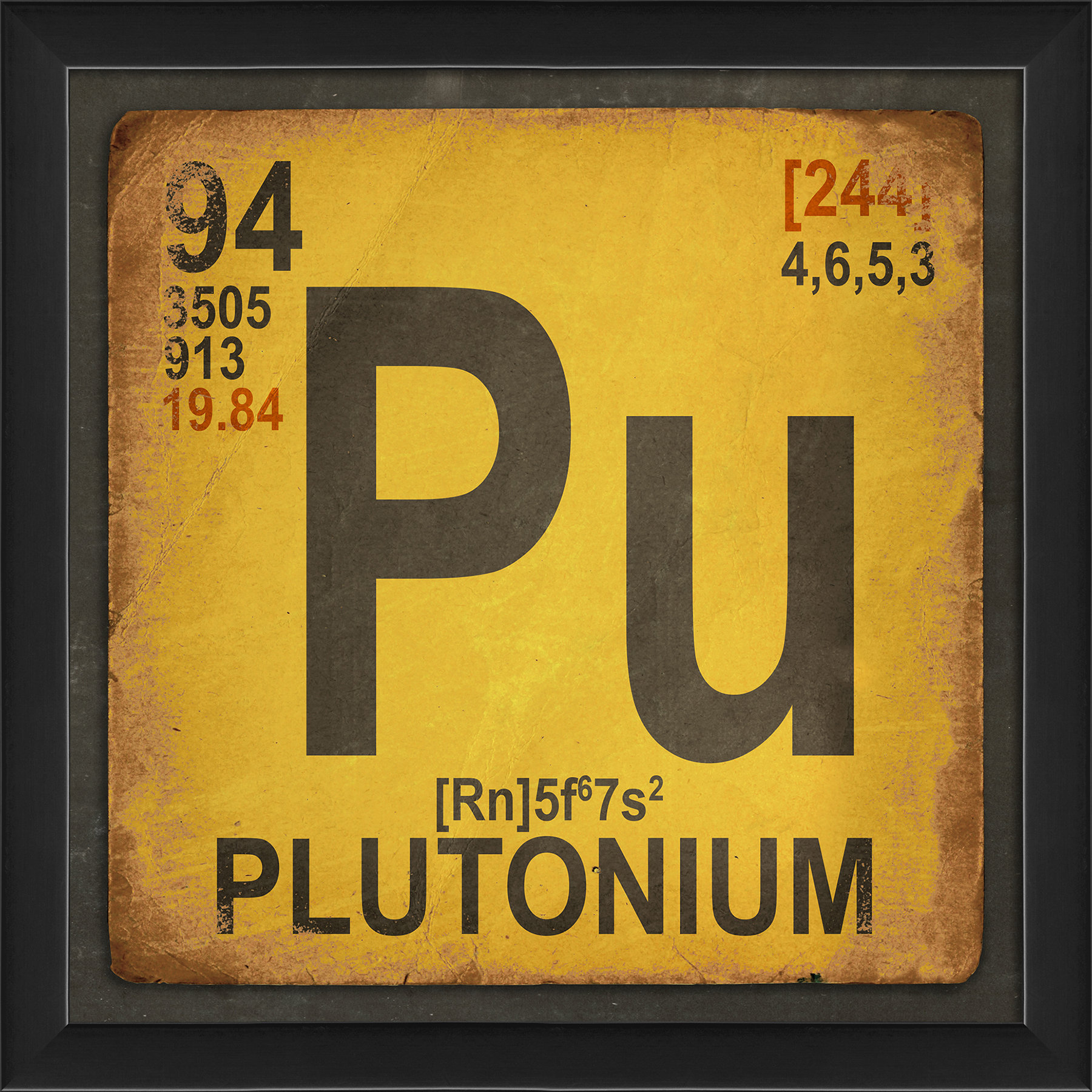 The Artwork Factory Plutonium Element Framed Textual Art | Wayfair