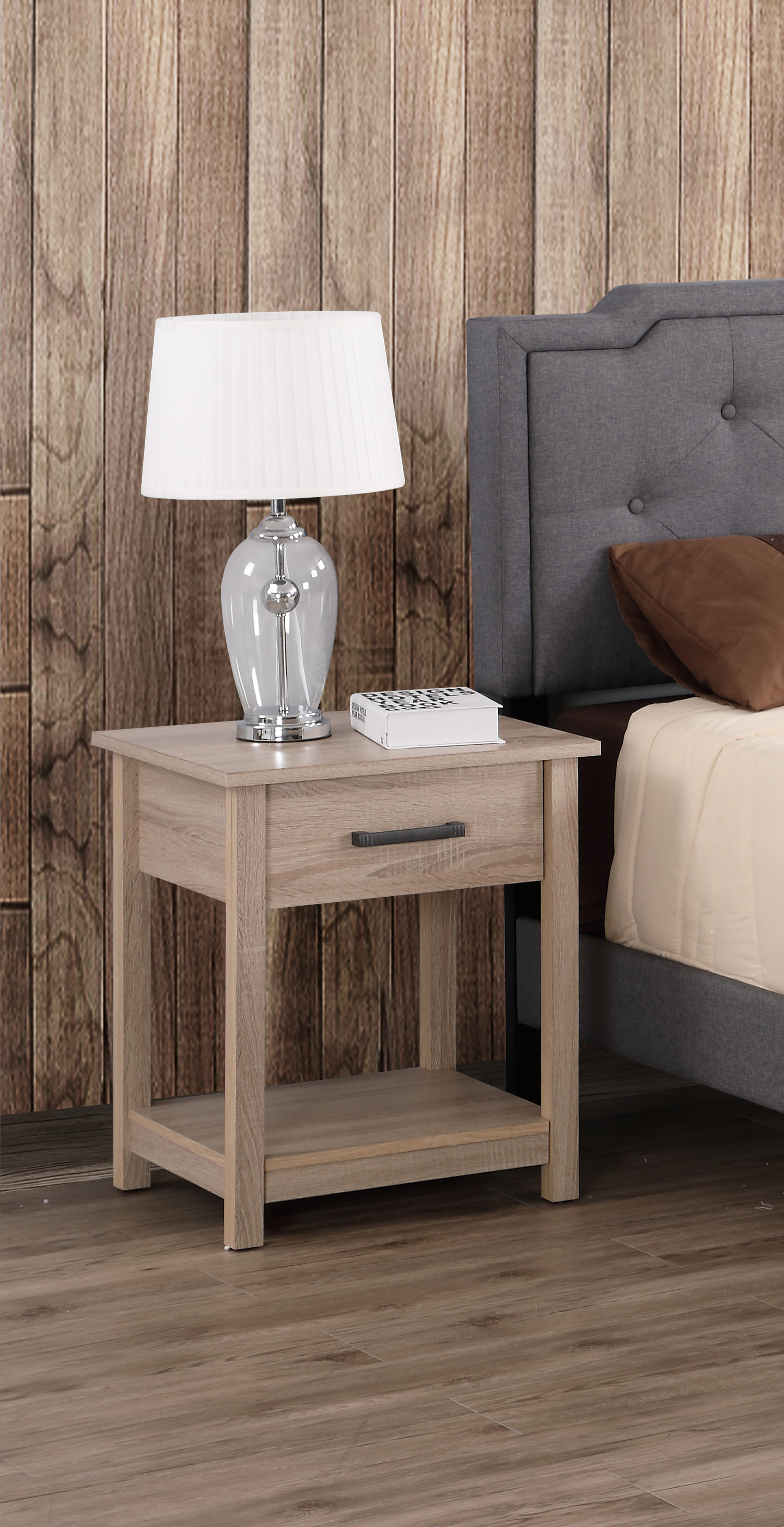 Red Barrel Studio Bedroom End Tables Modern Nightstand Bed Side Table ...