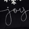 The Holiday Aisle® Set Of 2, Black Velvet Pillows With Embroidered Joy ...