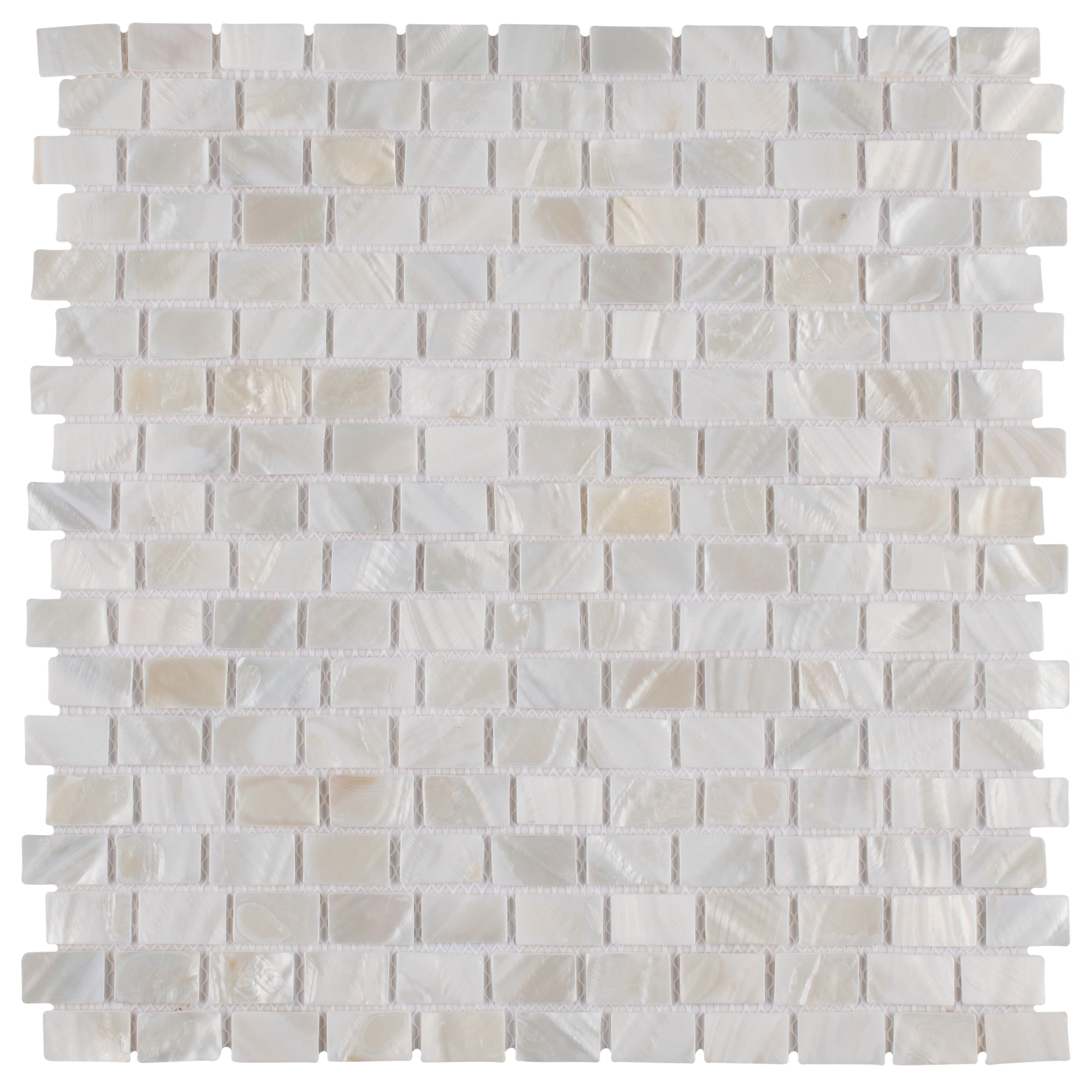 Merola Tile Conchella 0.57" x 0.95" Seashell Brick Joint Mosaic Tile ...