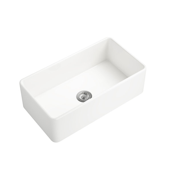TYUNABRN Inch White Farmhouse Sink Deep Apron Sink Undermount Farmhouse ...