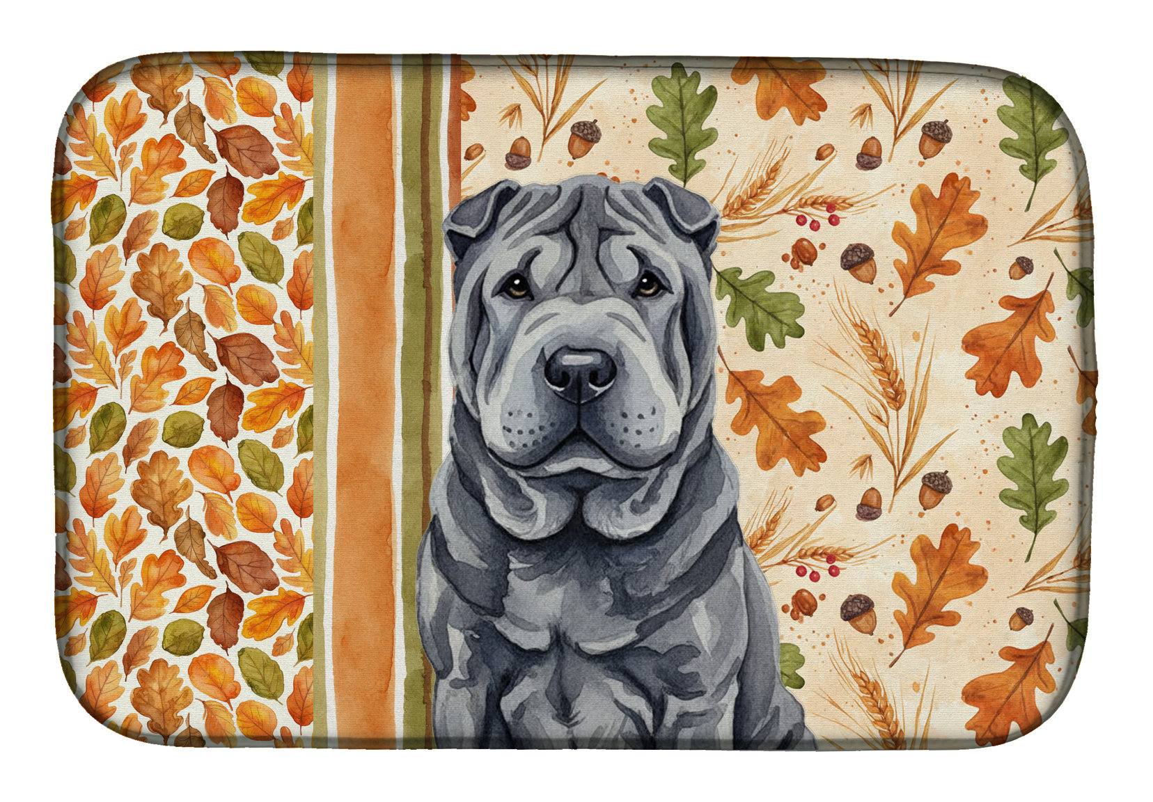 Caroline's Treasures Shar Pei Heirloom Fall Dish Drying Mat - Wayfair ...
