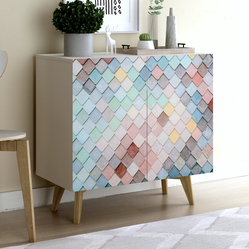 Wade Logan® Bostyn Art 2 Door Accent Cabinet & Reviews | Wayfair