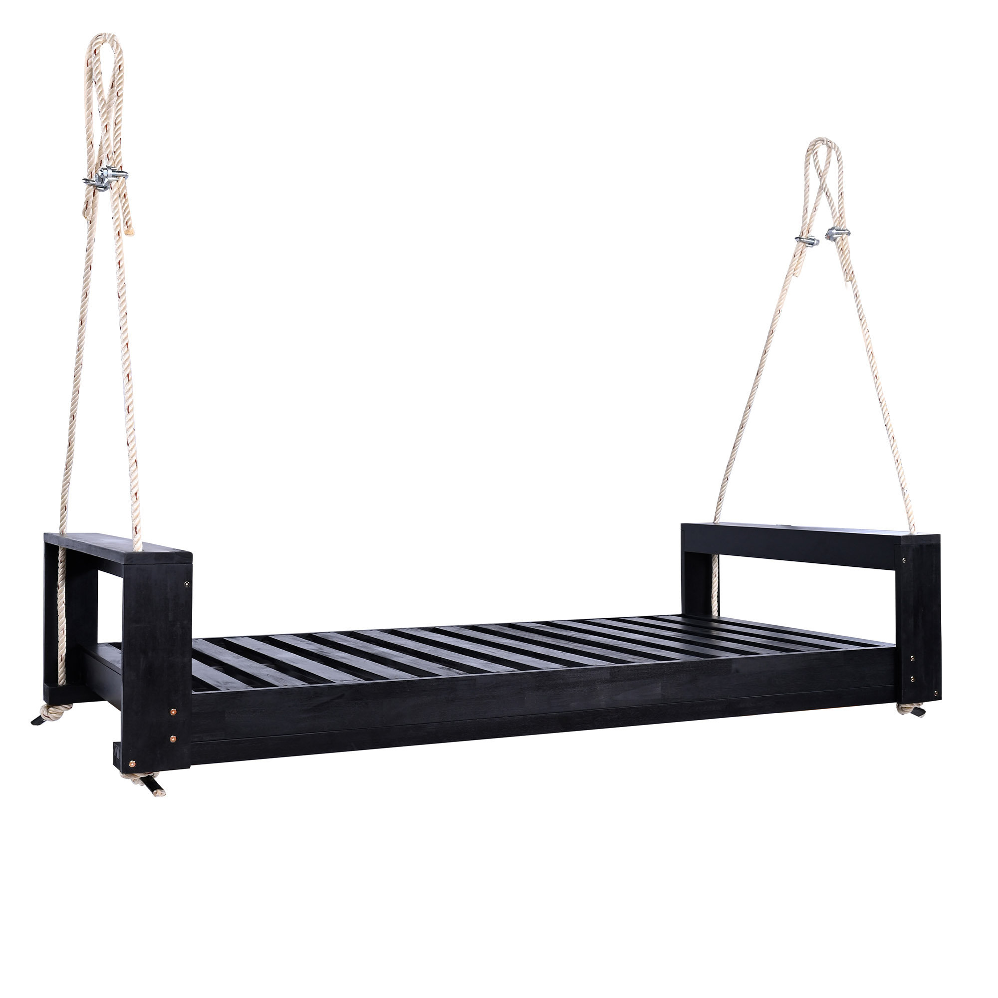 Rosecliff Heights 85" x 41" Solid Wood Porch Swing Bed | Wayfair