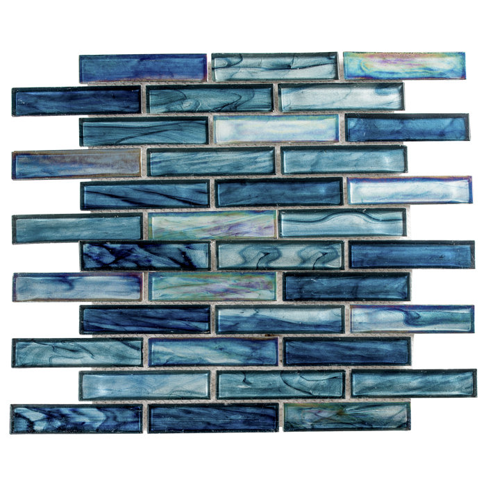 Andova Kaleido Brotto 11" x 11" Glass Brick Joint Mosaic Wall & Floor ...