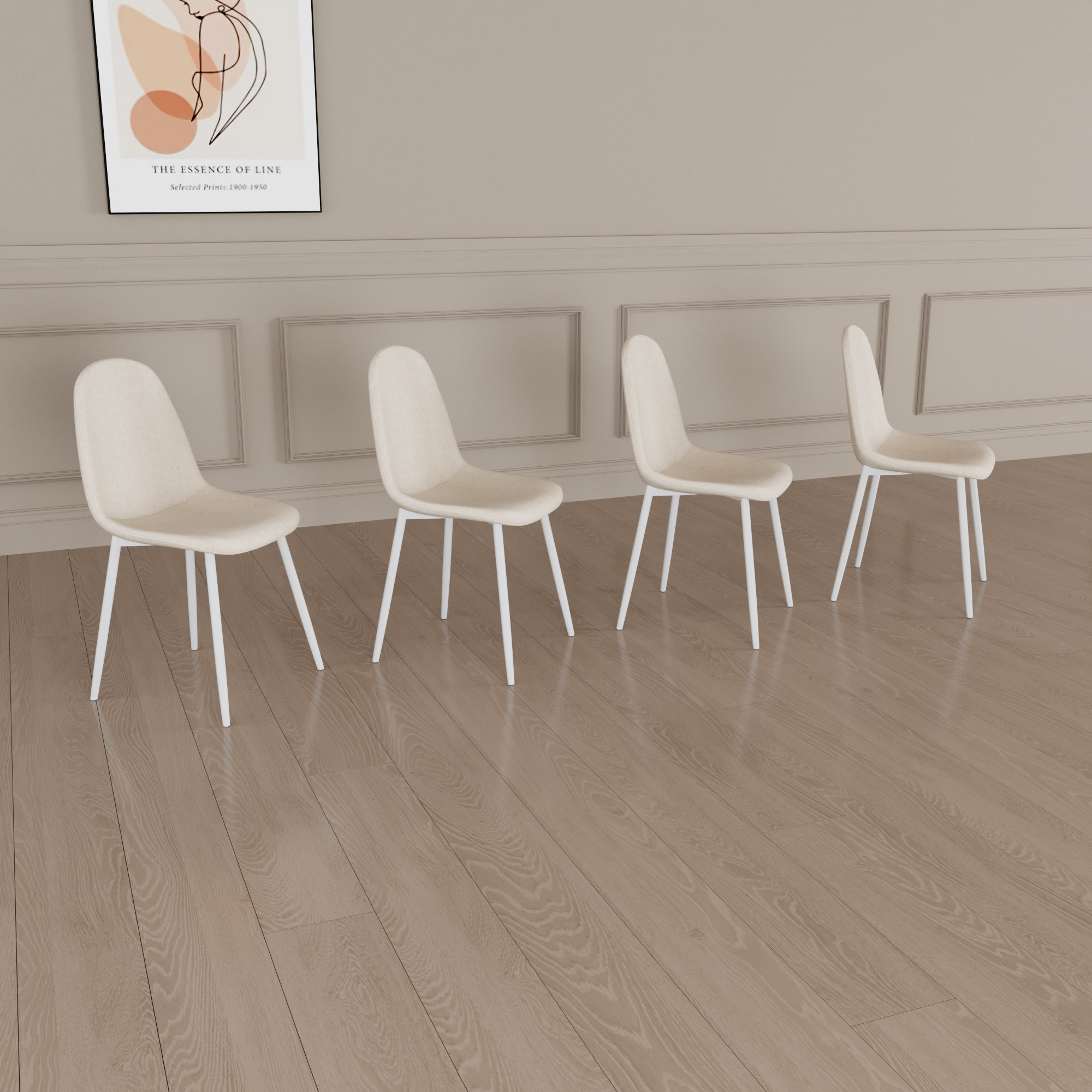 George Oliver Collinsworth Modern Upholstered Dining Chairs | Wayfair