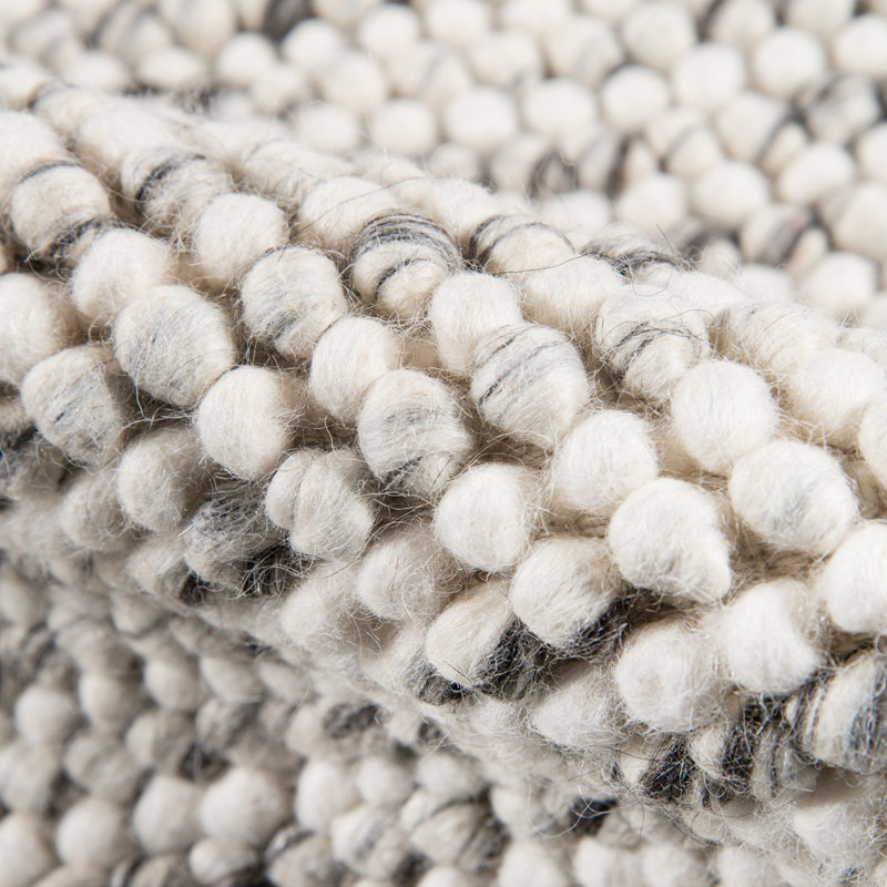 Joss & Main Amalda Handmade Wool Ivory Area Rug & Reviews | Joss & Main