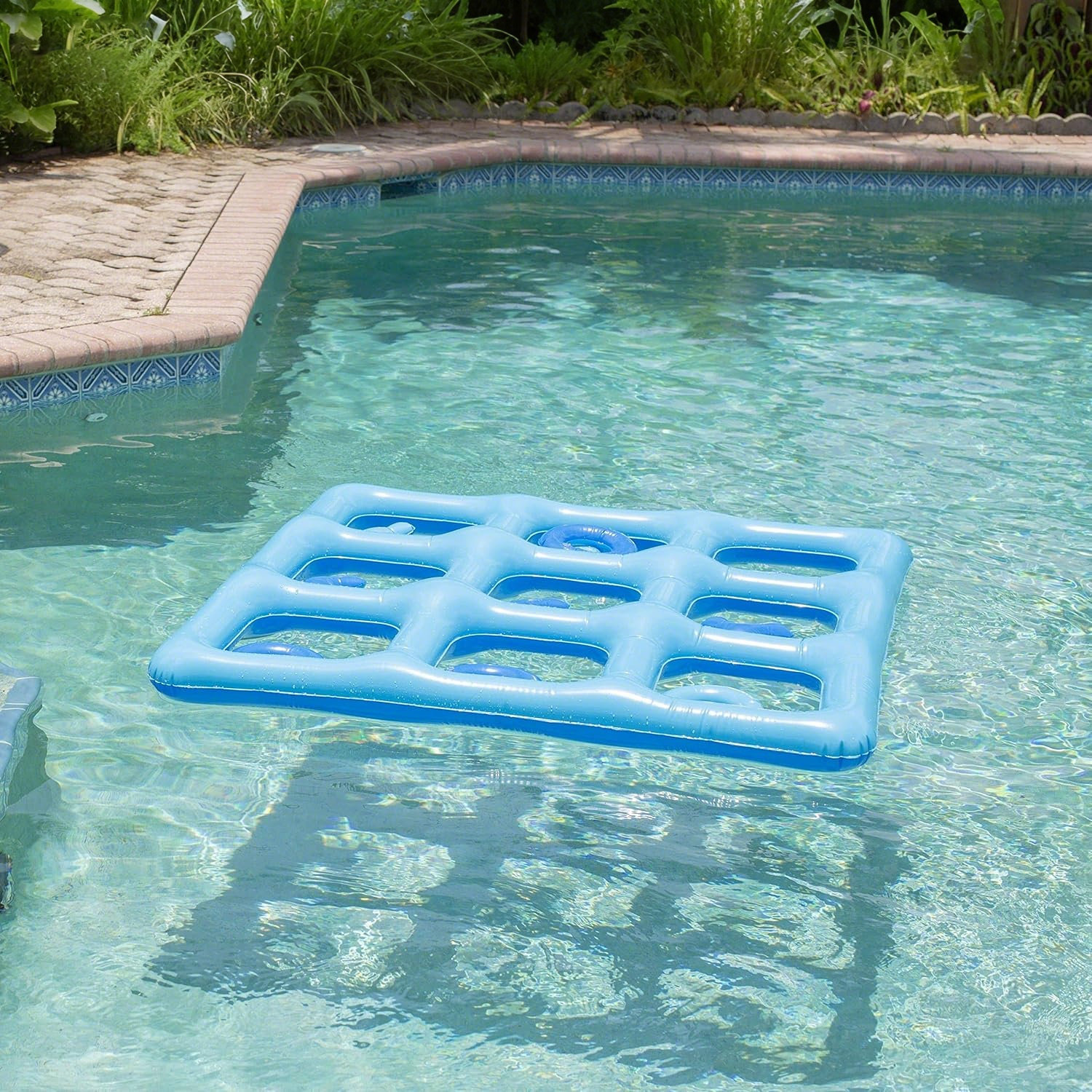 DOCOSA Inflatable Jumbo Tic Tac Toe Game Set For Pool & Lawn Fun ...