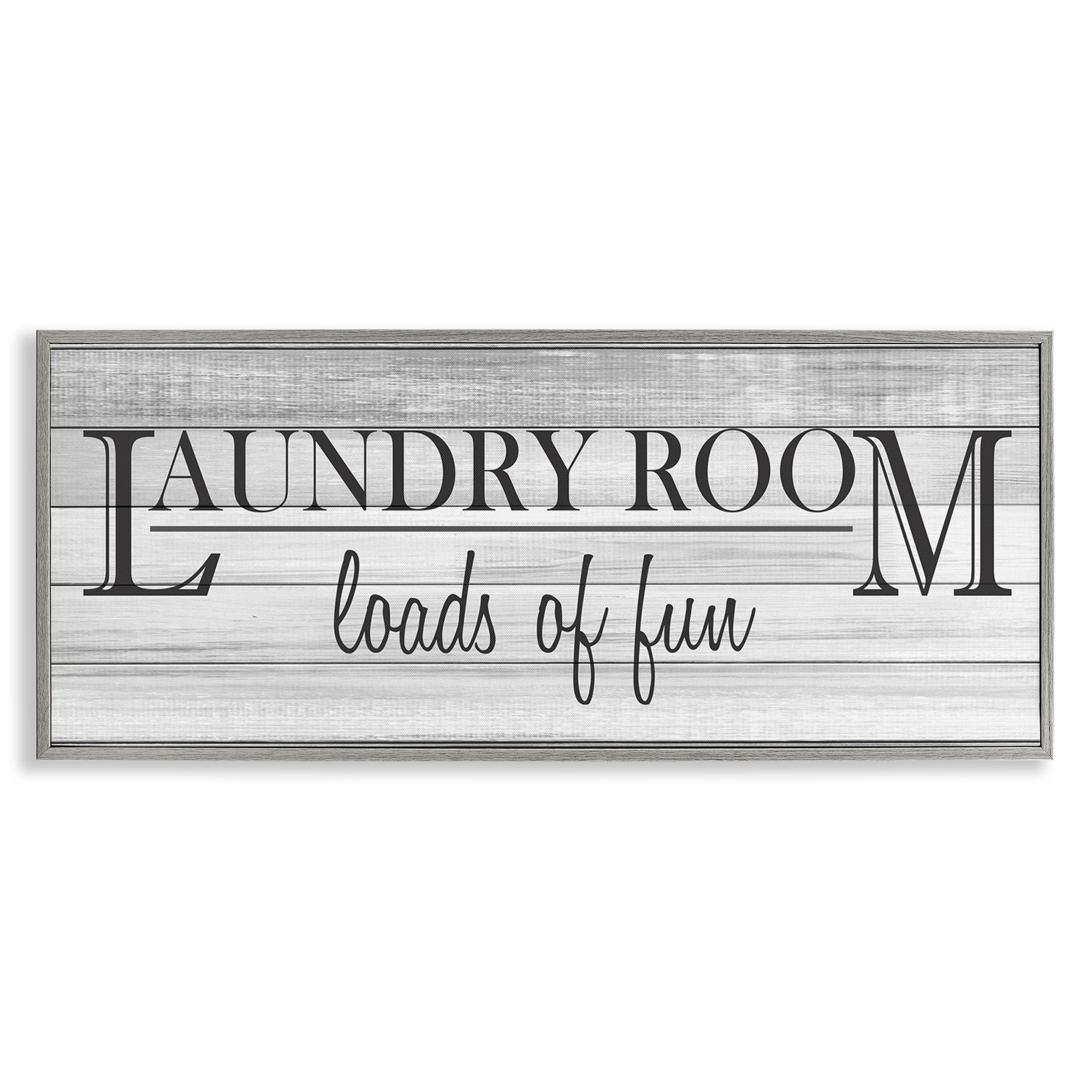 Gracie Oaks Fun Laundry Room Funny Word Bathroom Design - Graphic Art ...