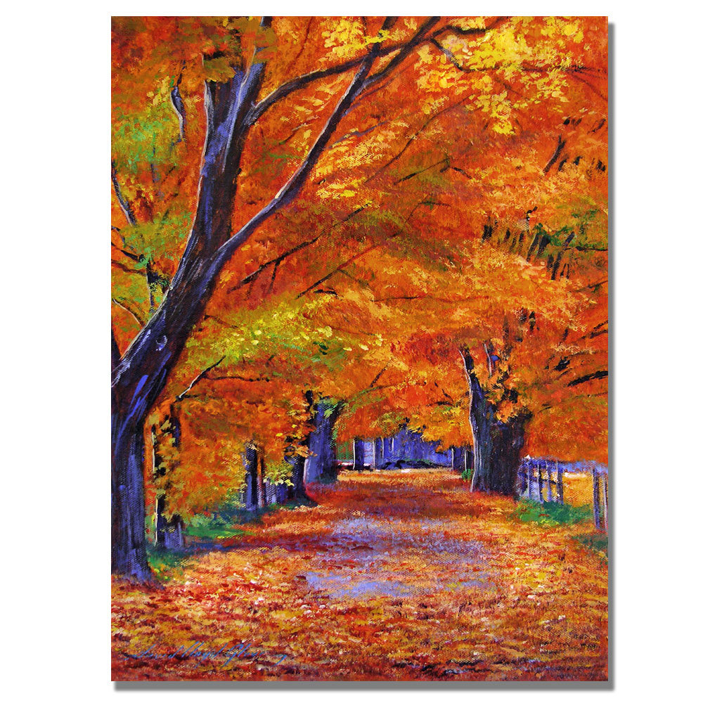 Winston Porter 'Leafy Lane' by David Lloyd Glover Painting Print on ...