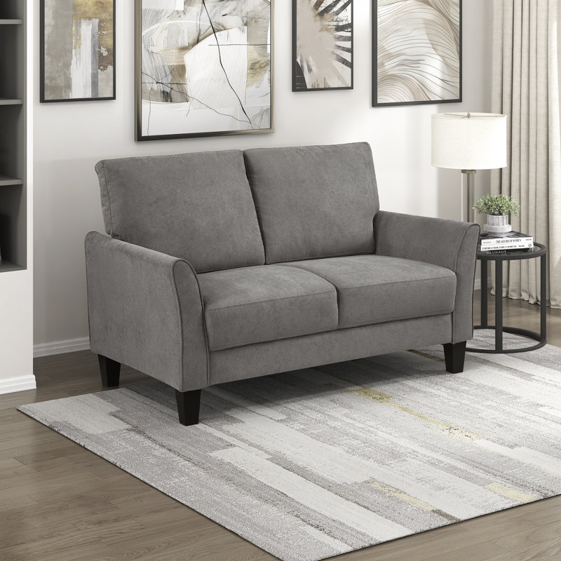 Winston Porter Laffey 56" Modern Upholstered Loveseat – Compact 2 ...