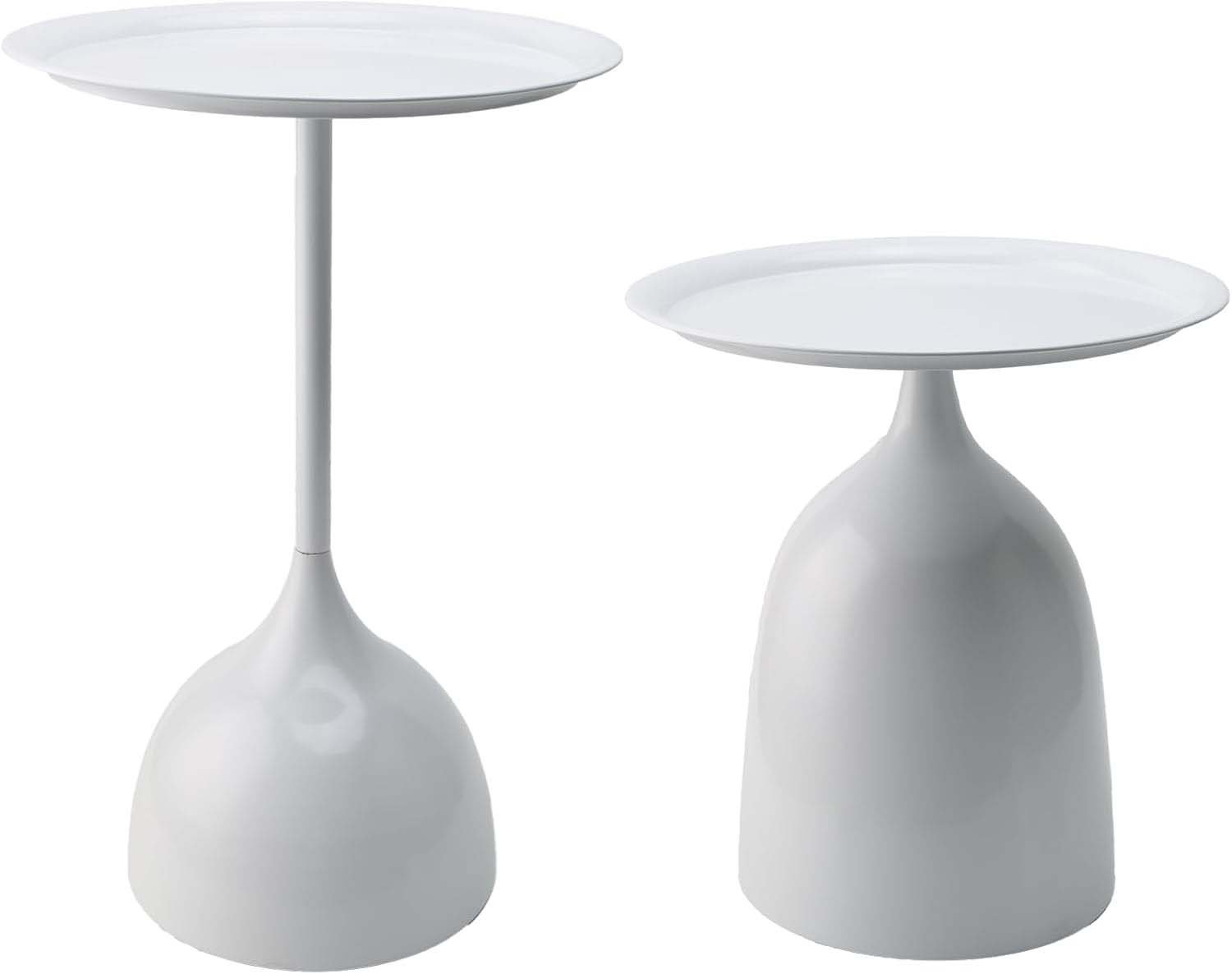 George Oliver Small Round Coffee Tables, Set Of 2 Round Side Tables ...