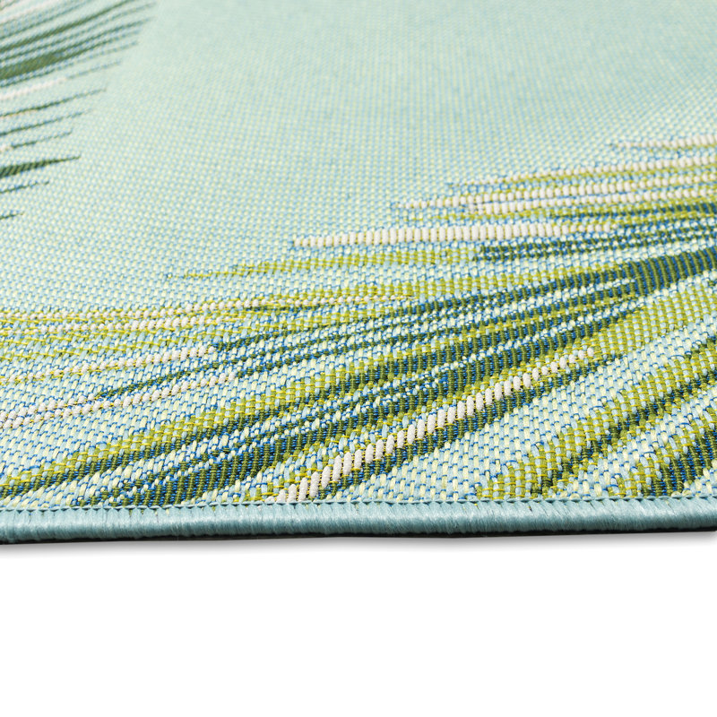 Beachcrest Home Poynor Performance Green/Yellow Rug & Reviews | Wayfair