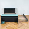 Red Barrel Studio® Platform Bed With Desk & App-Controlled RGB ...