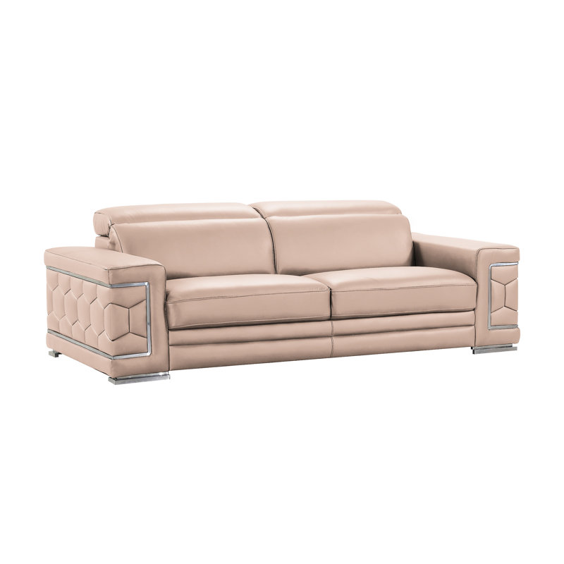 Orren Ellis Yurith 3 - Piece Leather Living Room Set & Reviews | Wayfair