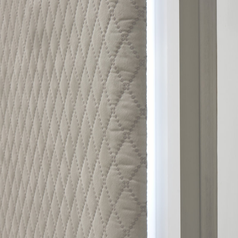 Michael Amini Marquee Panel Bed with LED Lighting - Cloud White | Wayfair