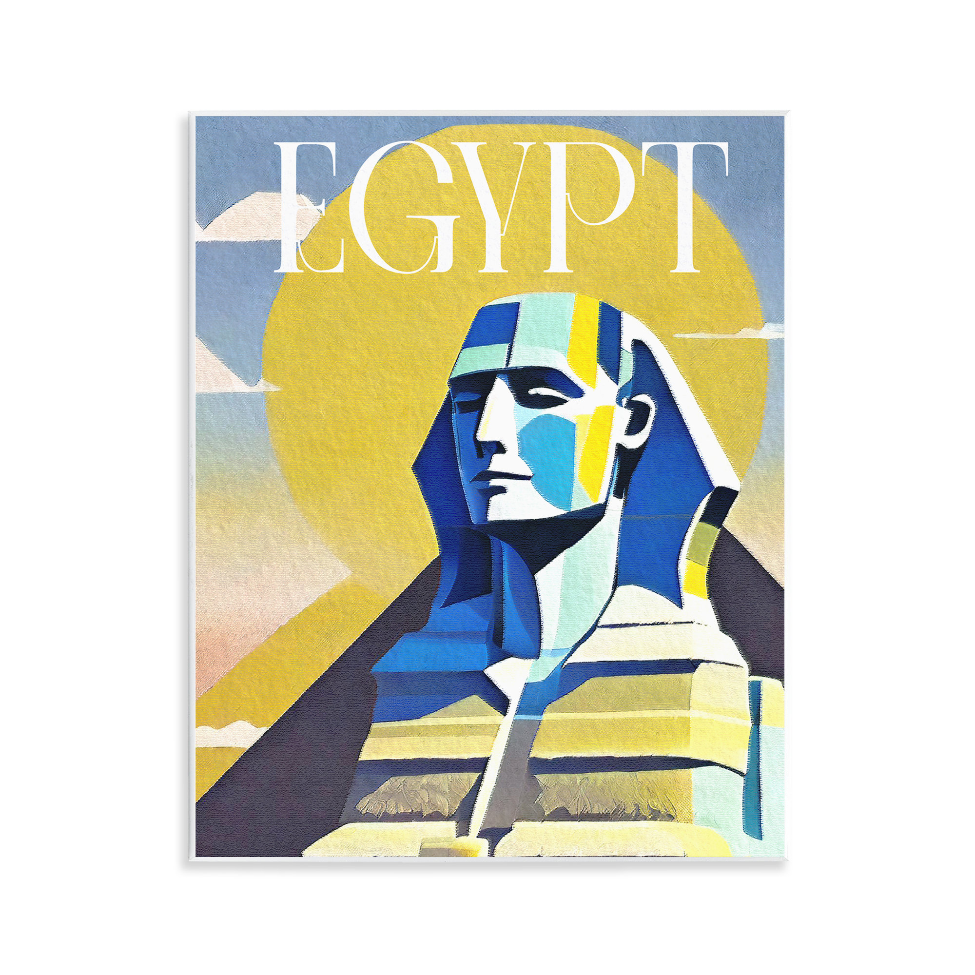 George Oliver Egypt Sphinx Landmark Wall Plaque Art by Daphne Polselli ...