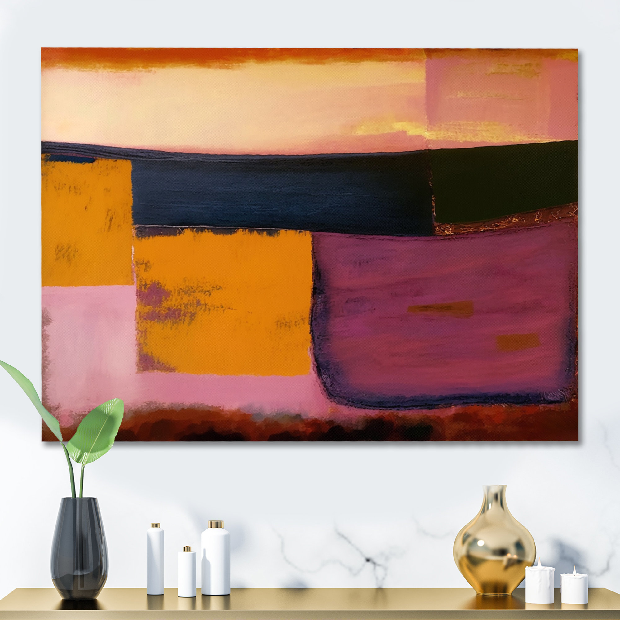 Ivy Bronx Blue Sky Above Redend Point I - Abstract Canvas Wall Art ...