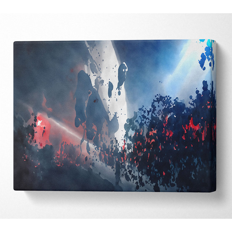 Latitude Run Smashed Asteroid In Space - Wrapped Canvas Art Prints ...