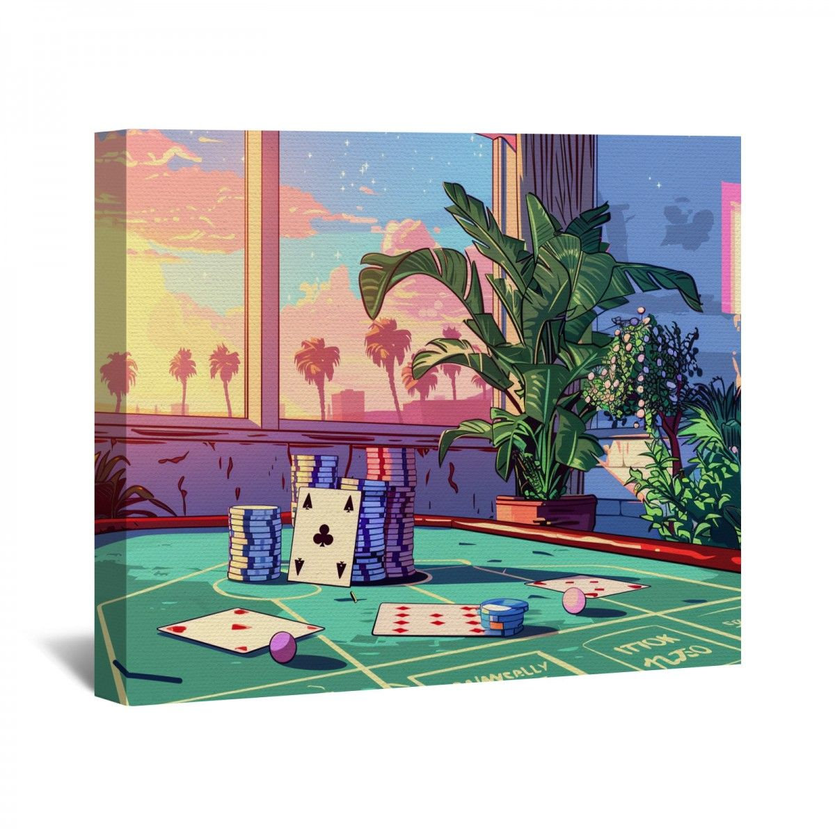 Red Barrel Studio® Poker Framed On Canvas Print | Wayfair