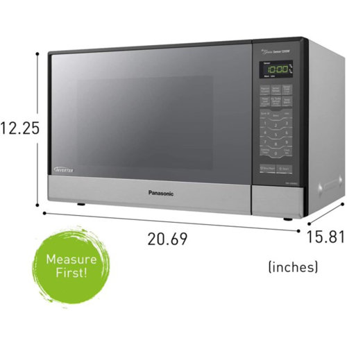 Panasonic® Genius Sensor 1.2 Cubic Feet Microwave with Sensor Cooking ...