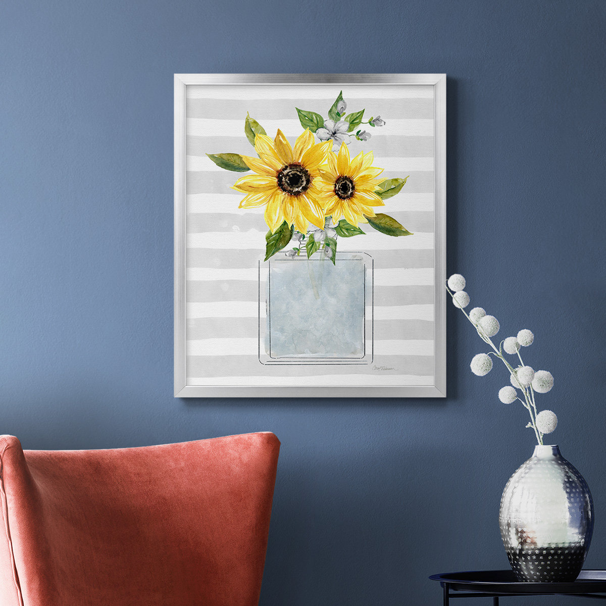 Ophelia & Co. Sunflower Perfume I Premium Framed Canvas - Ready to Hang ...