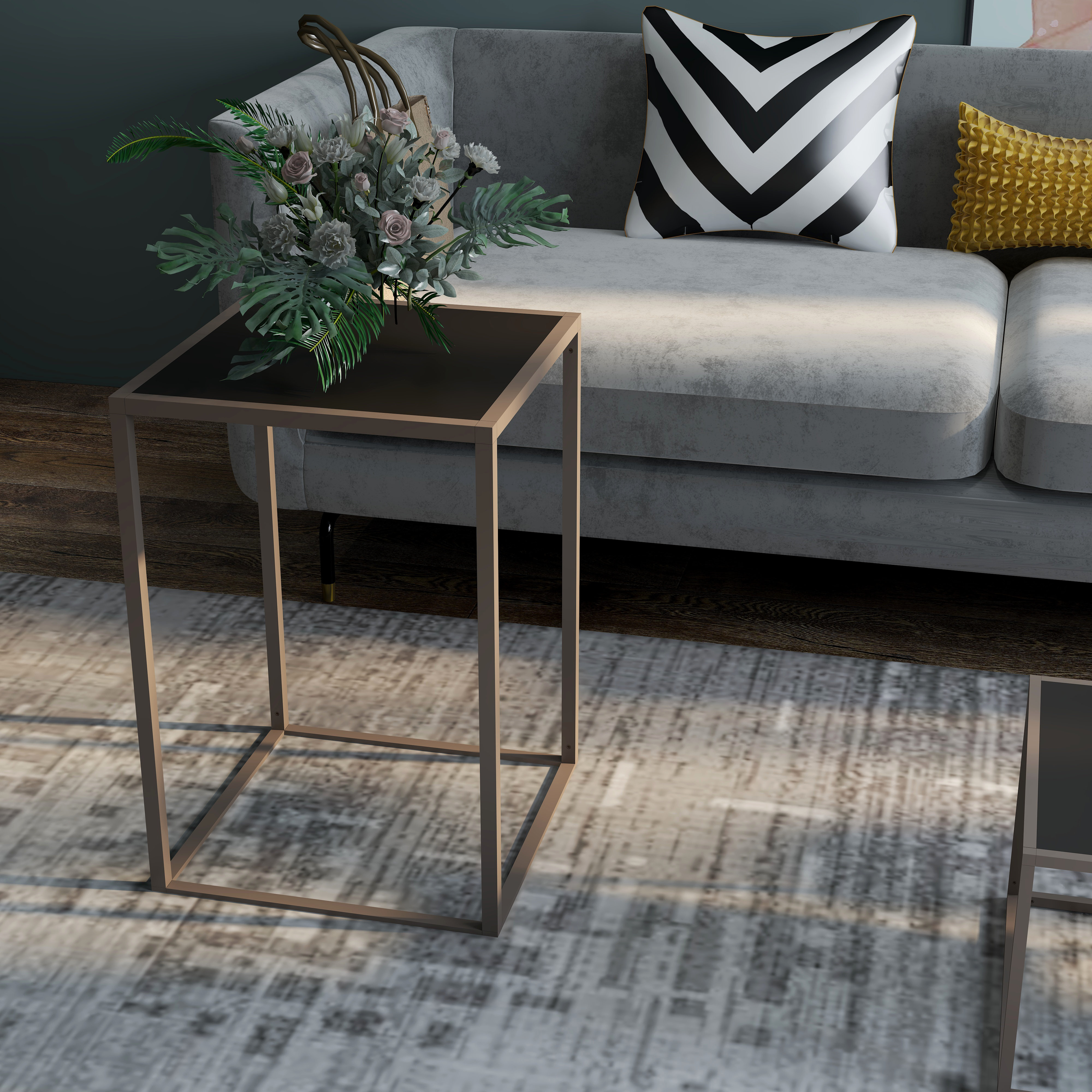 Ebern Designs Allyce Frame End Table & Reviews | Wayfair