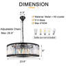 Mercer41 Tyesa 6 - Light Dimmable Drum Chandelier | Wayfair