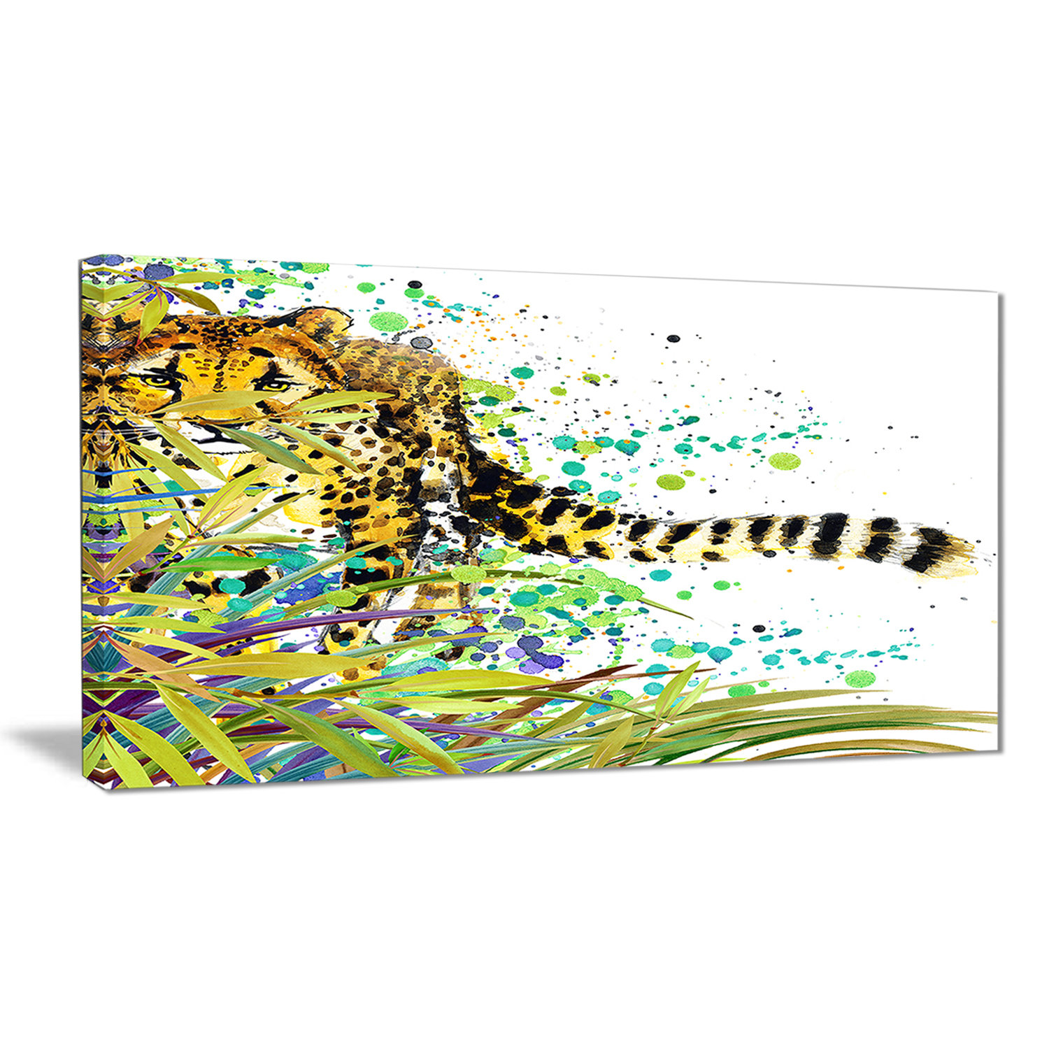 Design Art The Predator Illustration Animal Graphic Art on Wrapped ...