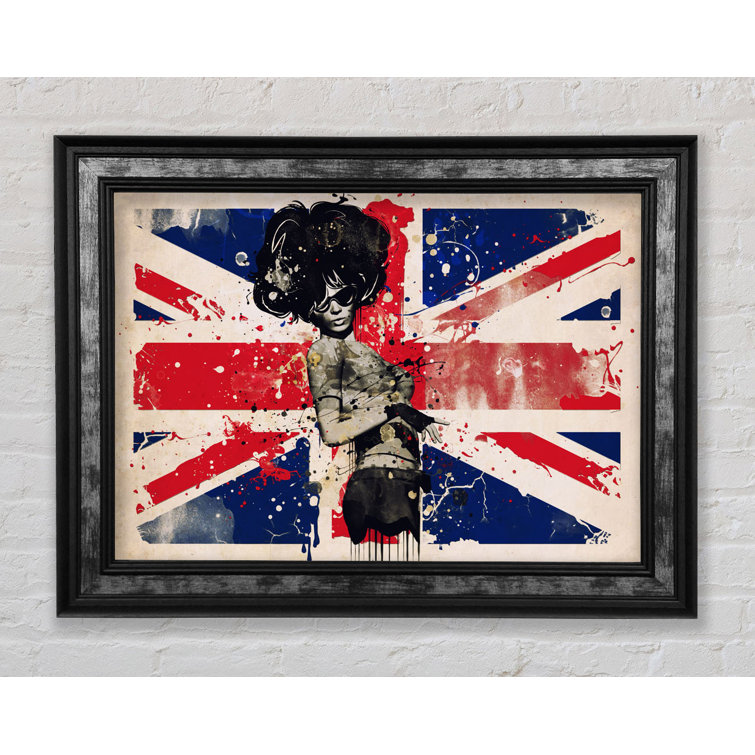Bright Star Union Jack Woman Side - Single Picture Frame Art Prints ...