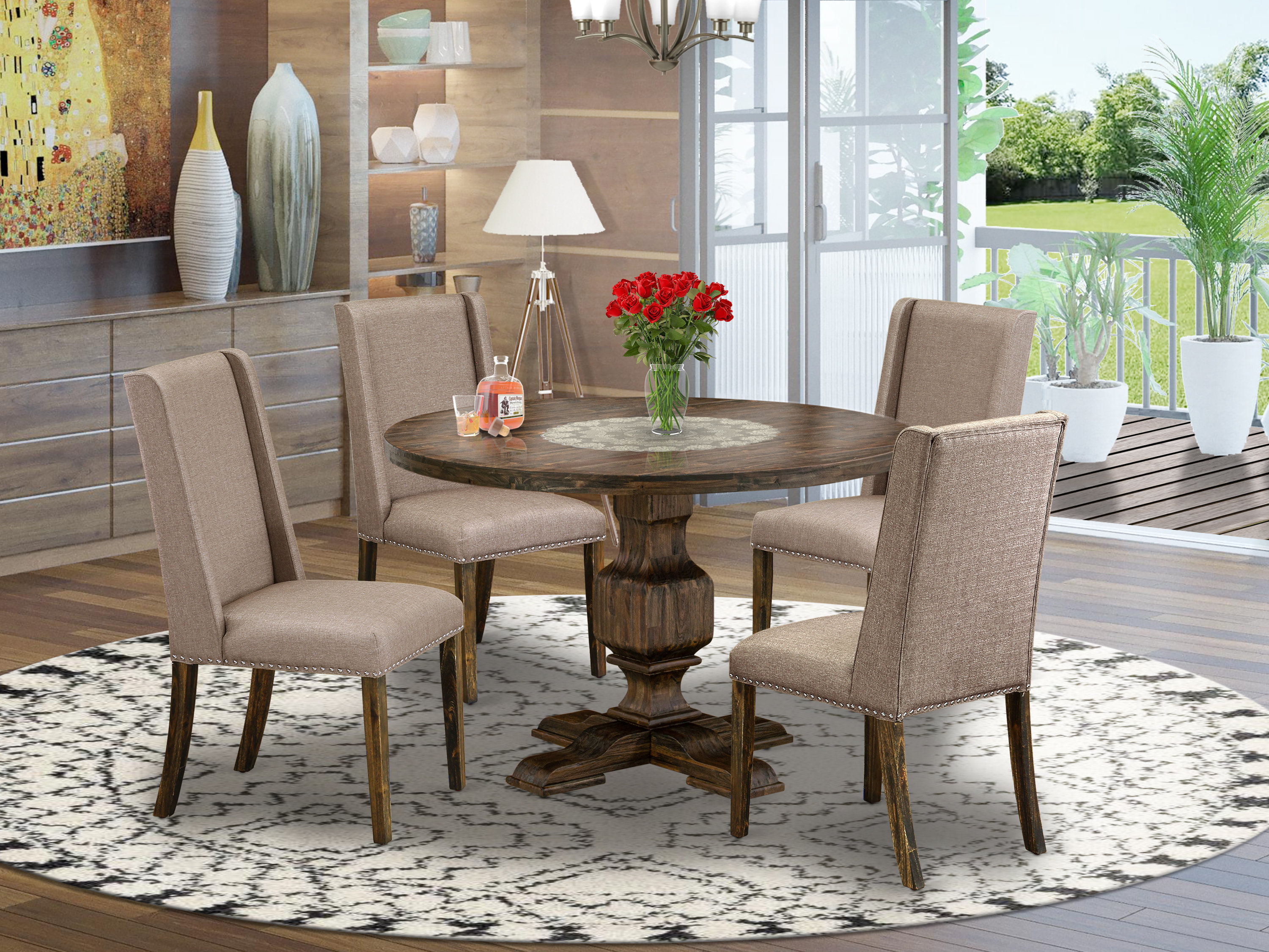 Wildon Home® Ambi Solid Wood Dining Set | Wayfair