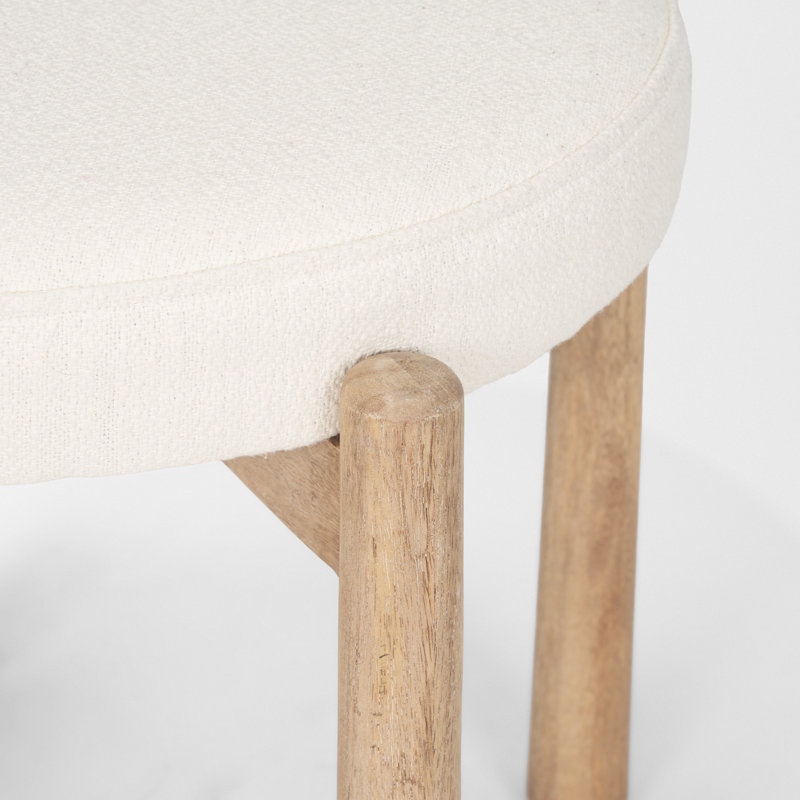Joss & Main Rebecka Solid Wood Accent Stool | Joss & Main