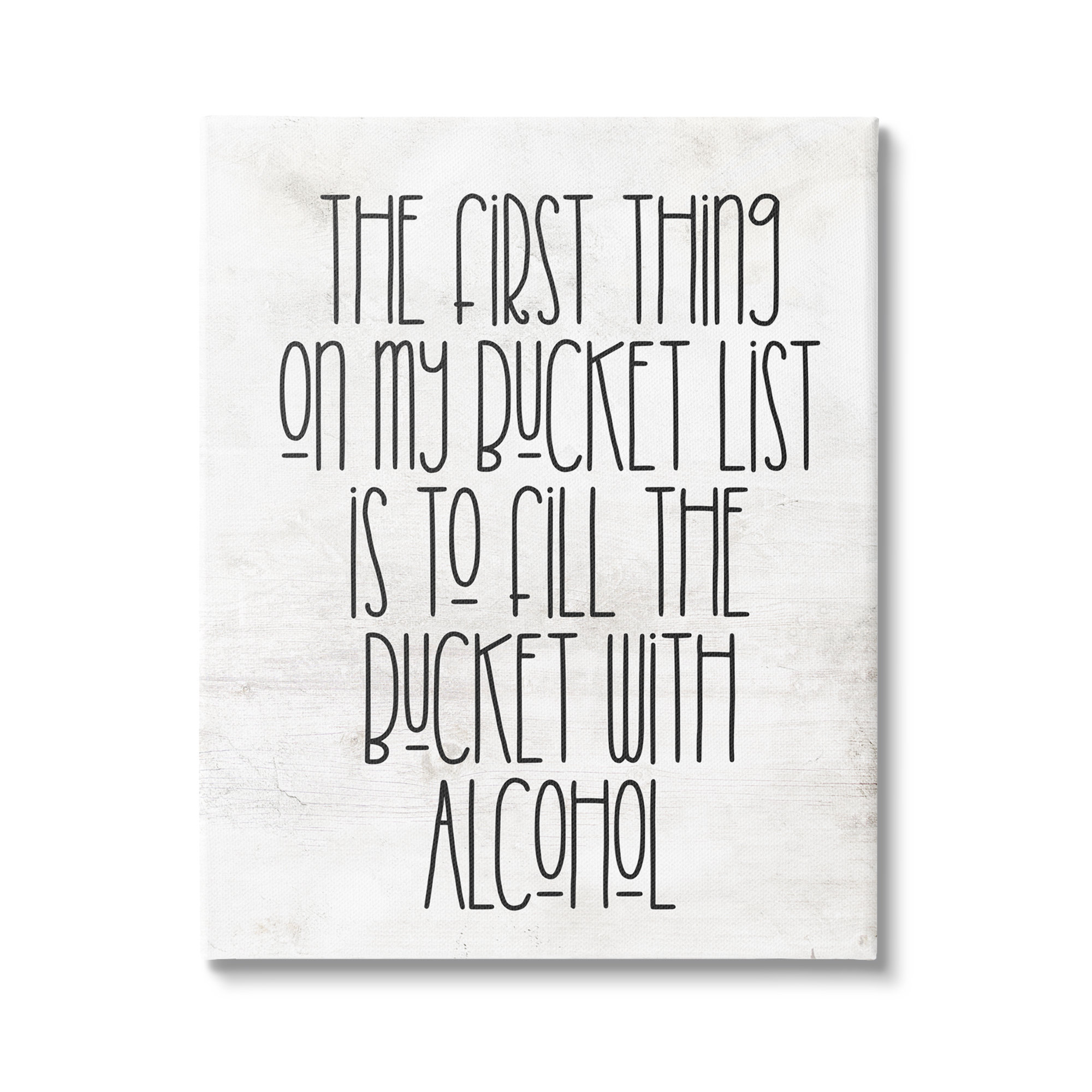 Trinx Funny Alcohol Bucket List by Lil' Rue - Wayfair Canada