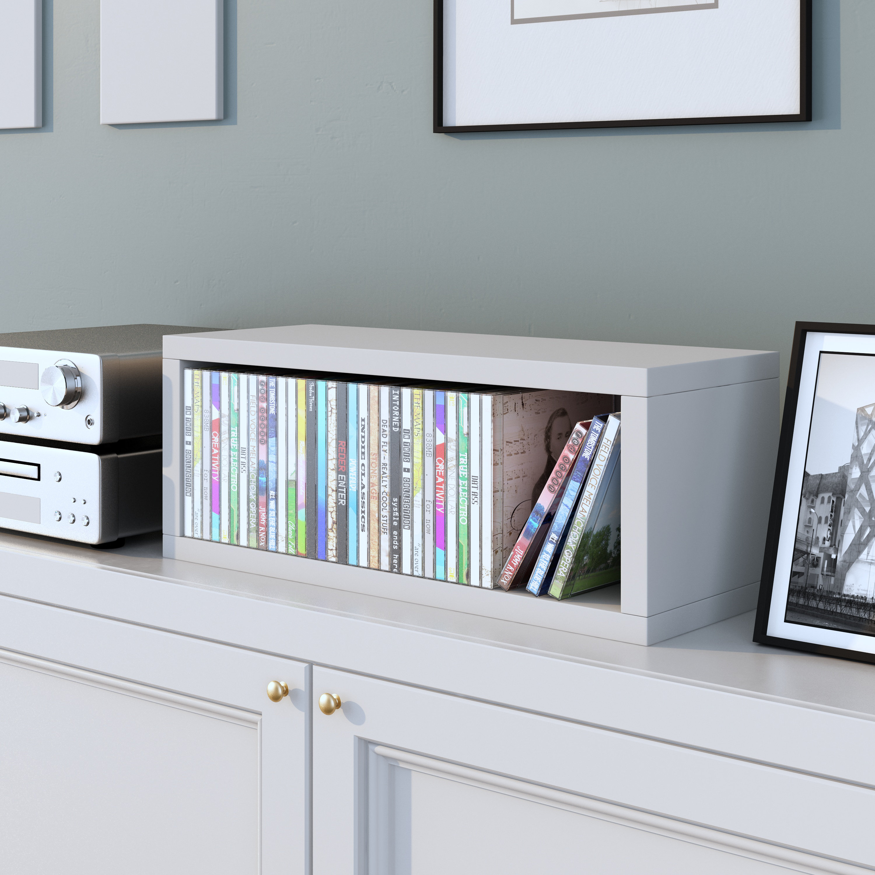 Ebern Designs Toller ZBoard Paperboard 7'' H Media Shelves & Reviews ...