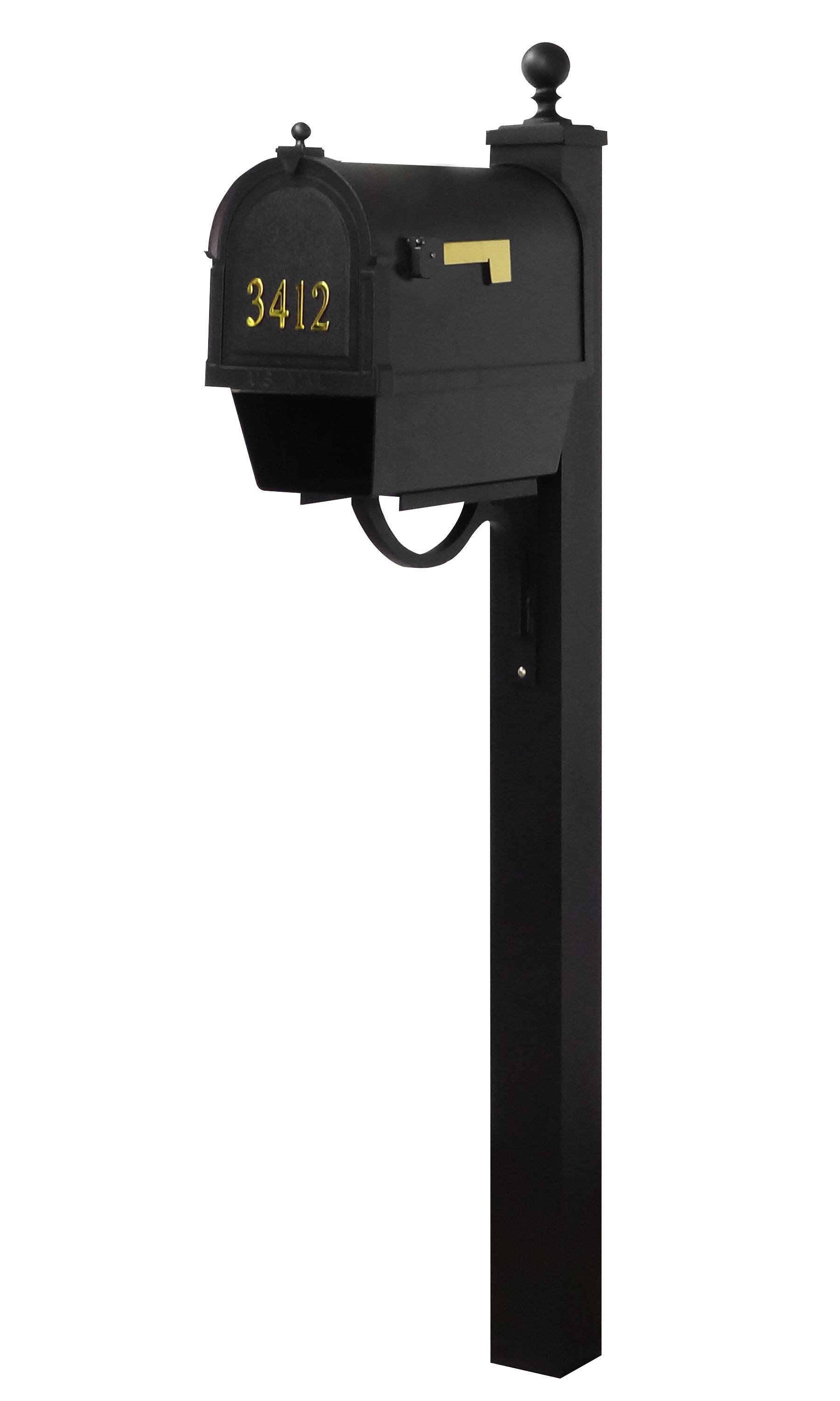 Special Lite Products Berkshire Curbside Locking Post Mounted Mailbox ...