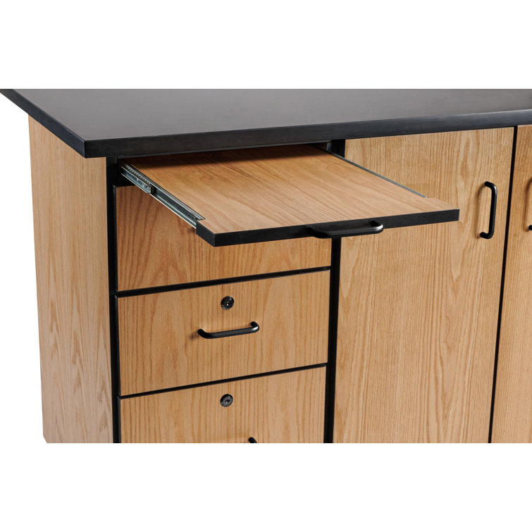 National Public Seating Mobile Science Cart, External Drawers and ...
