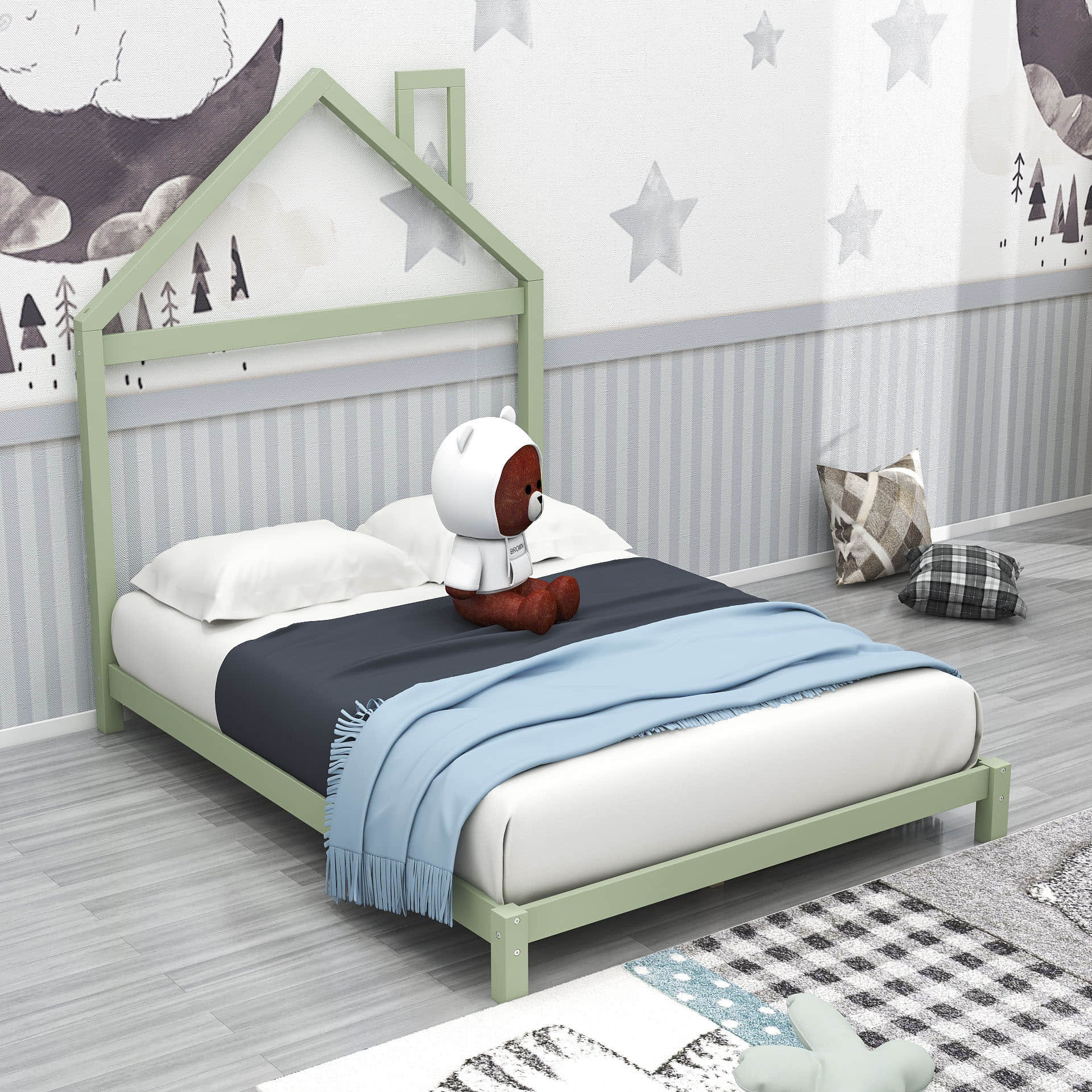 Harper Orchard Lit plateforme avec support à lattes Karthic - Wayfair ...