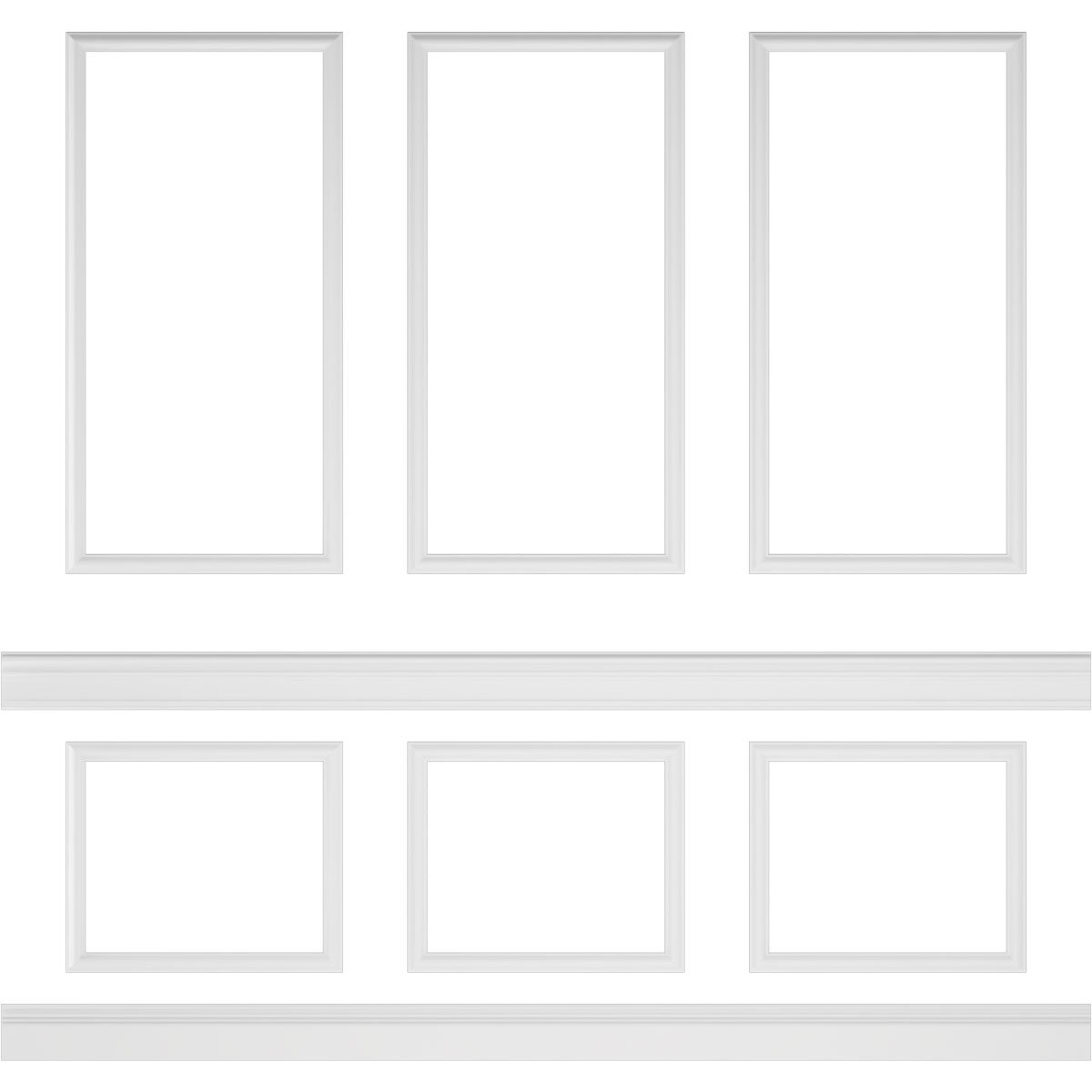 Ekena Millwork 96" x 94.5" 3D Wall Panel in White (3-pack) - Wayfair Canada