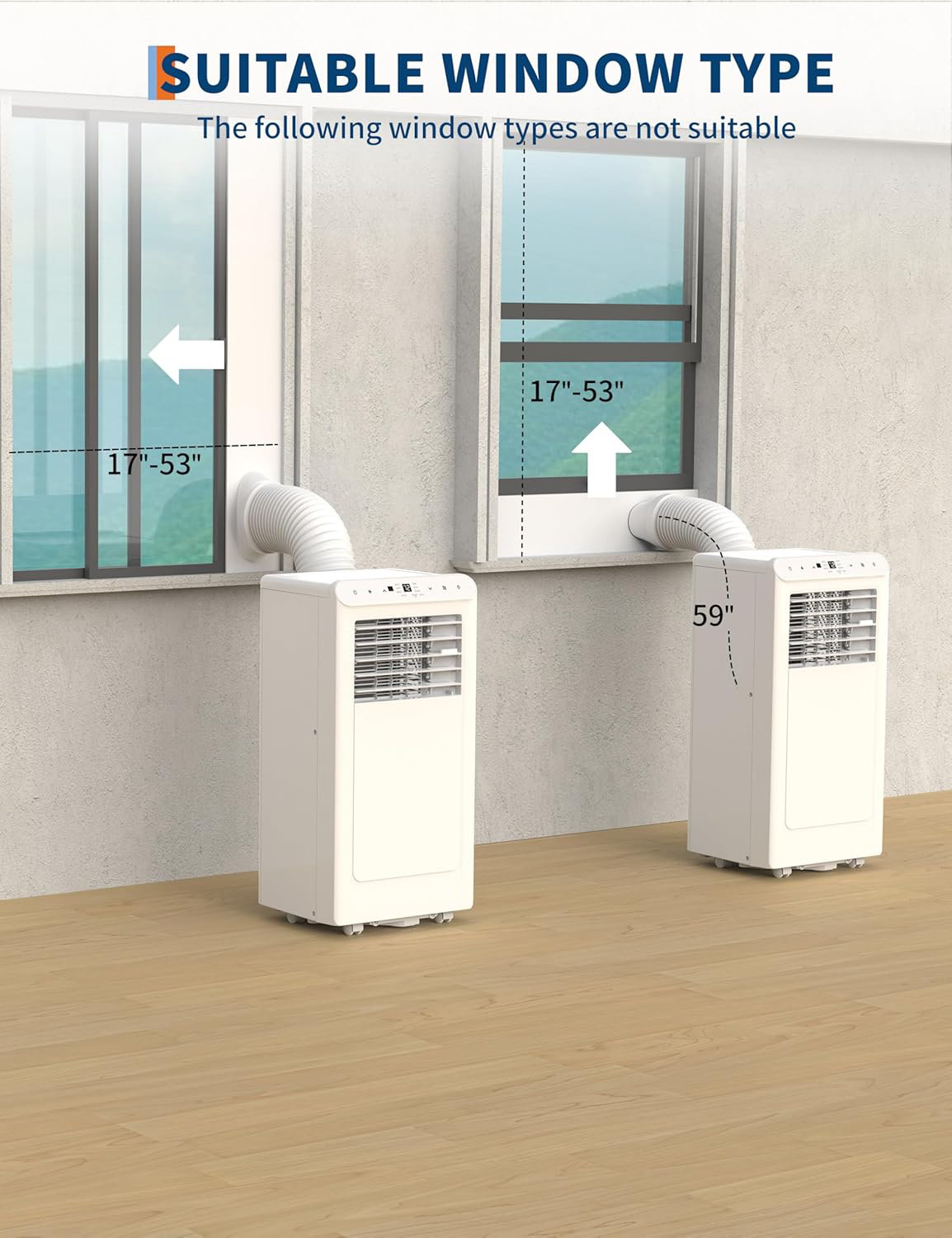 gaomon 10000 BTU Portable Air Conditioners with Dehumidifier Fan ...