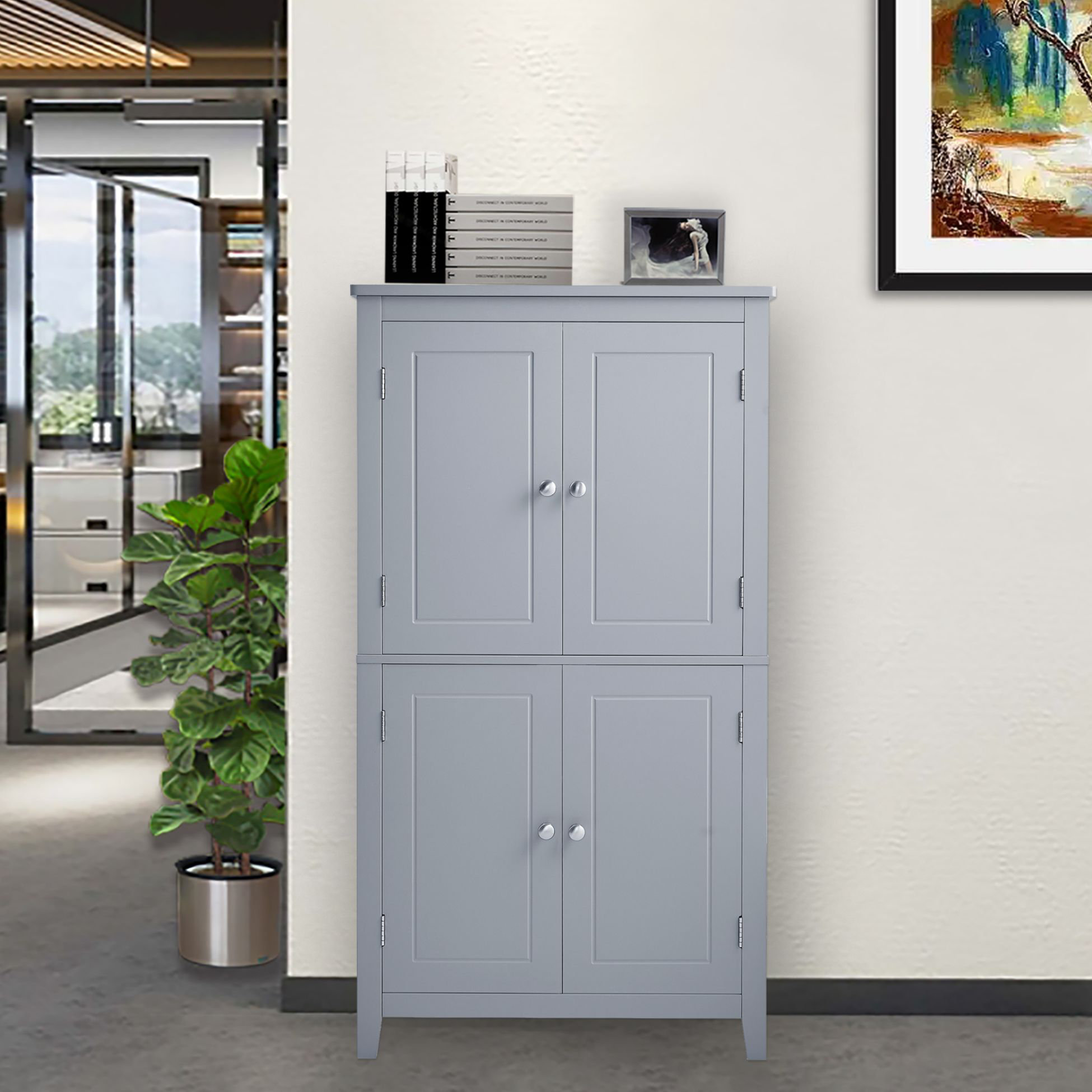 Lark Manor™ Multi-Functional Cabinet,Bathroom Freestanding Floor ...