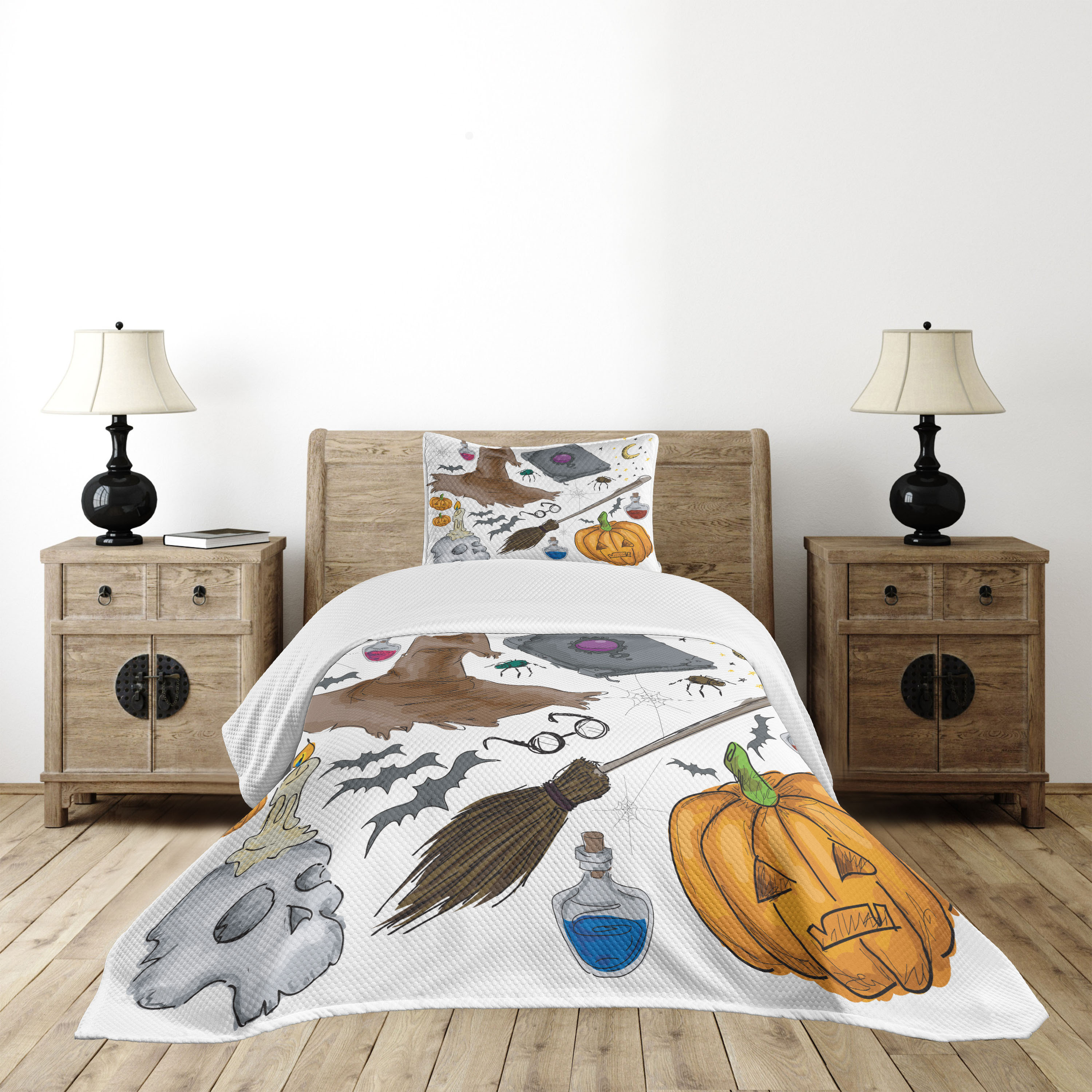 Ambesonne Halloween Bedspread | Wayfair