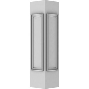 Ekena Millwork Corner Newel Post w/Panel | Wayfair